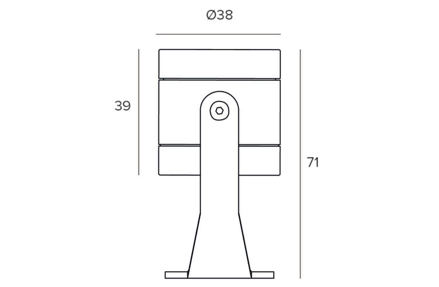 JUPITER MINI LED adjustable Outdoor floodlight By TARGETTI