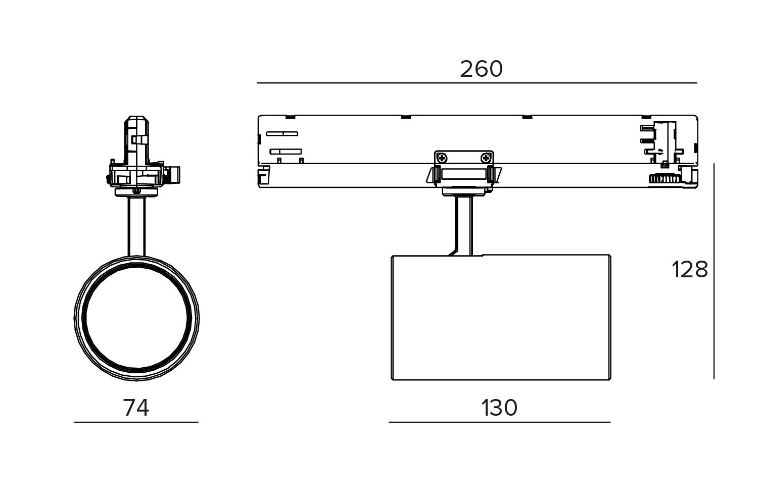 LABEL 7 Lampe sur rails By TARGETTI