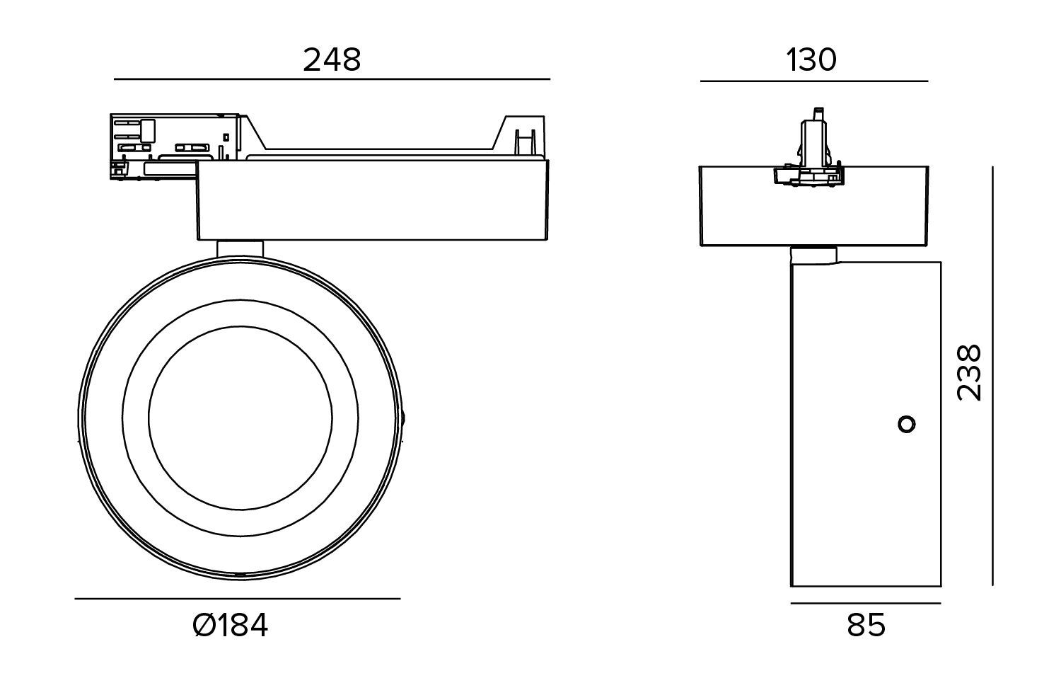 ZENO LARGE Illuminazione a binario By TARGETTI