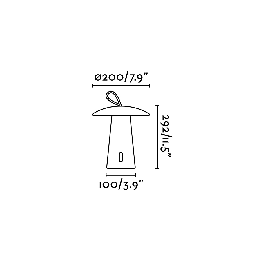 LED White portable lamp TASK LED By Faro Barcelona