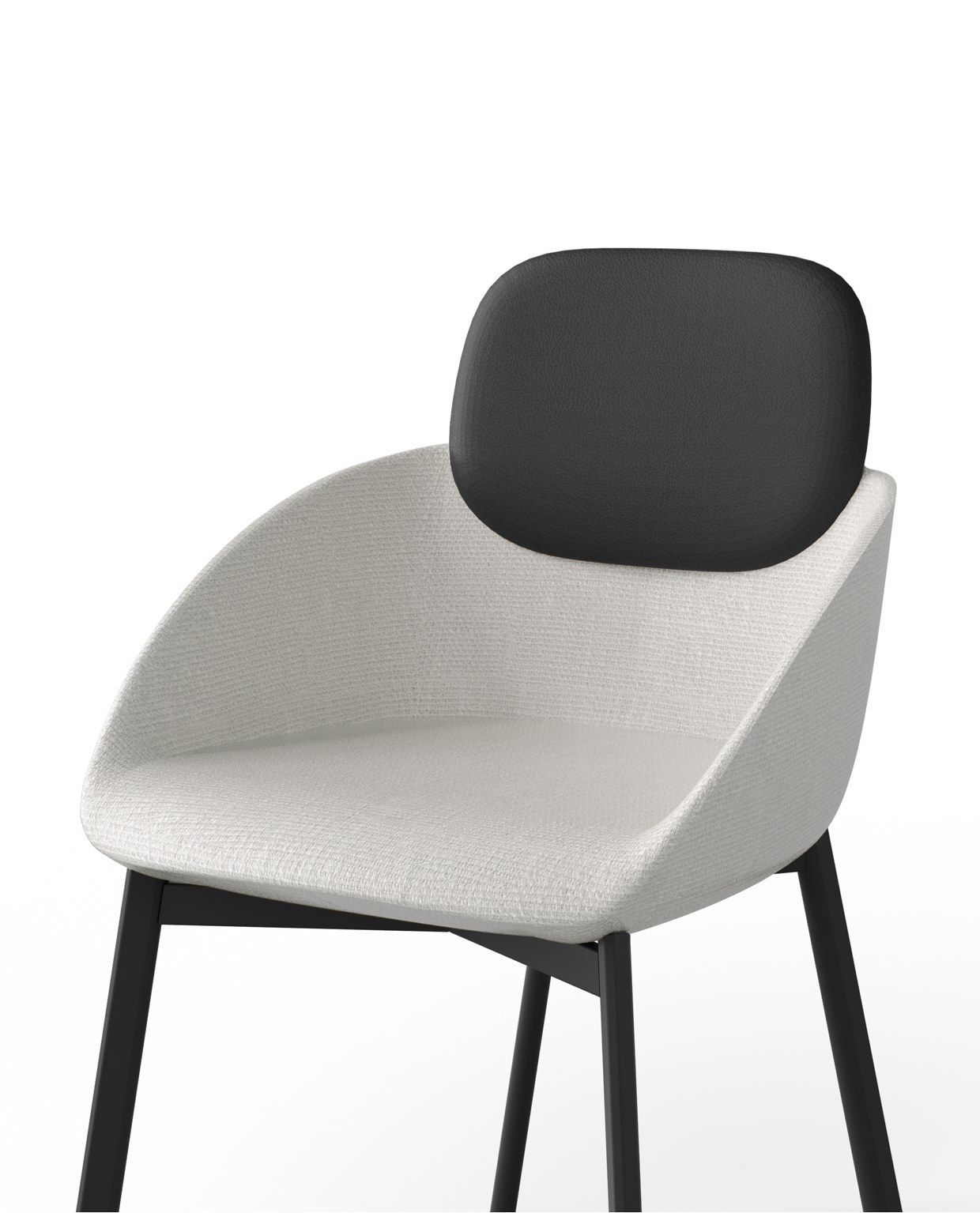 TATA Upholstered fabric easy chair with armrests By Pointhouse