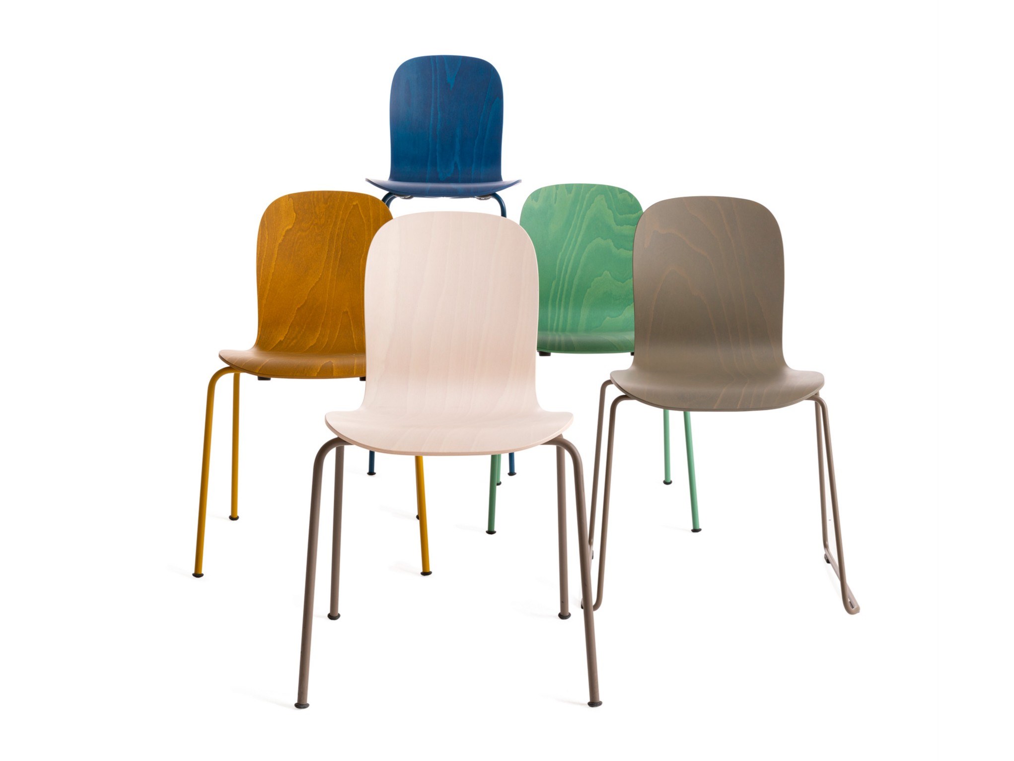 TATE COLOR Height-adjustable beech reception chair By Cappellini ...