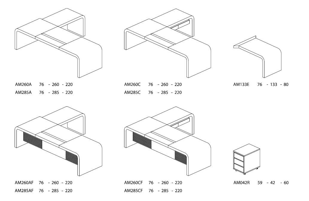 TAU | L-shaped office desk Tau Collection By ARTOM by Ultom design ...