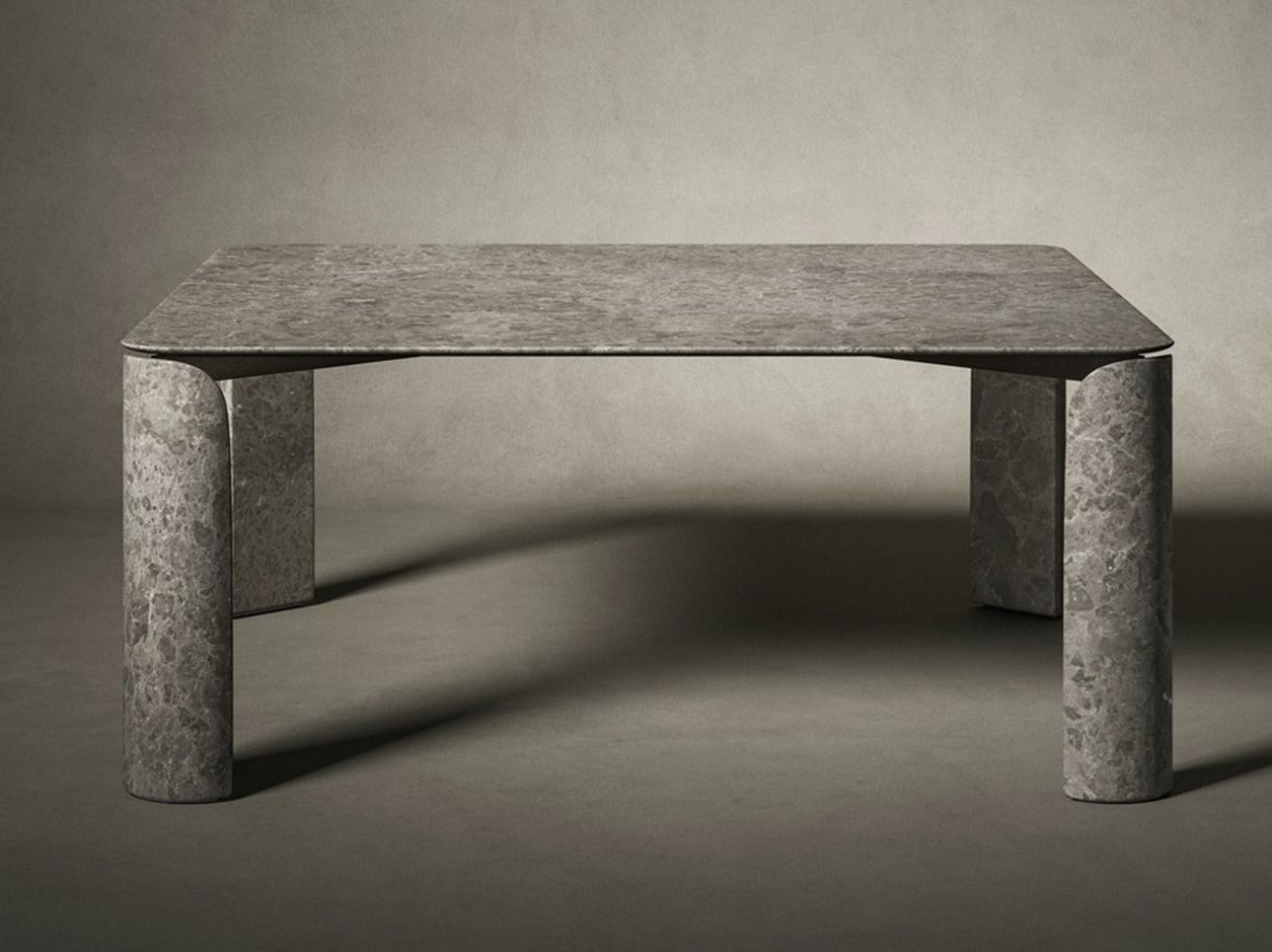 TAULA Square marble table By Salvatori | design Patricia Urquiola
