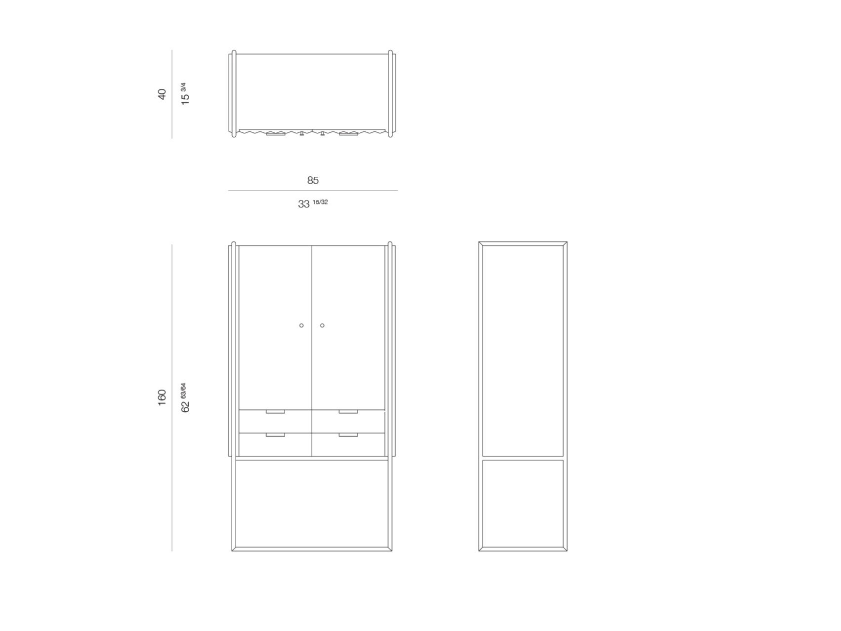 Highboard with doors TAYLOR By ROSSATO ARREDAMENTI design Hangar Design ...