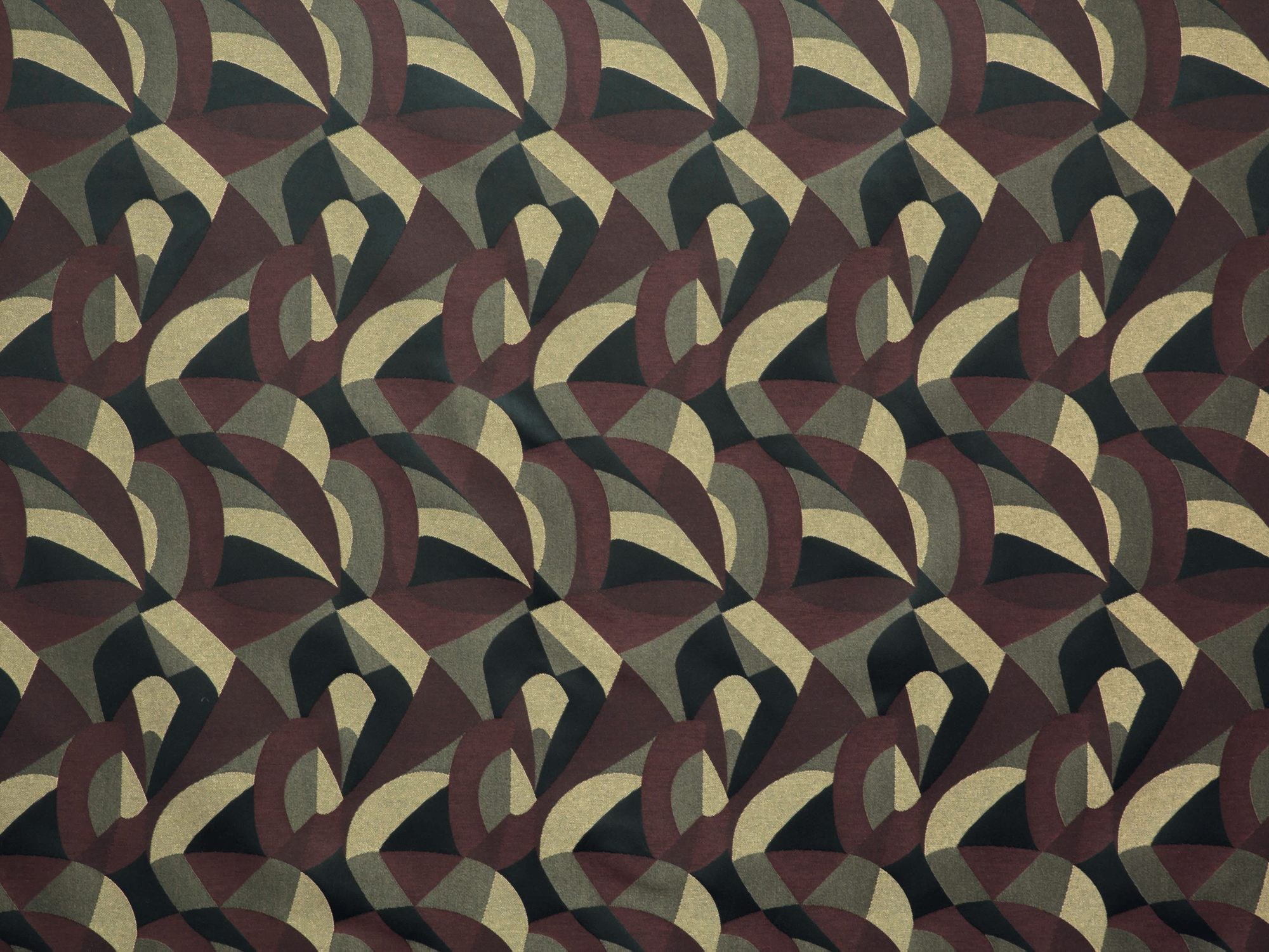 Washable multi-colored Trevira® CS fabric with graphic pattern TCHIN By ...