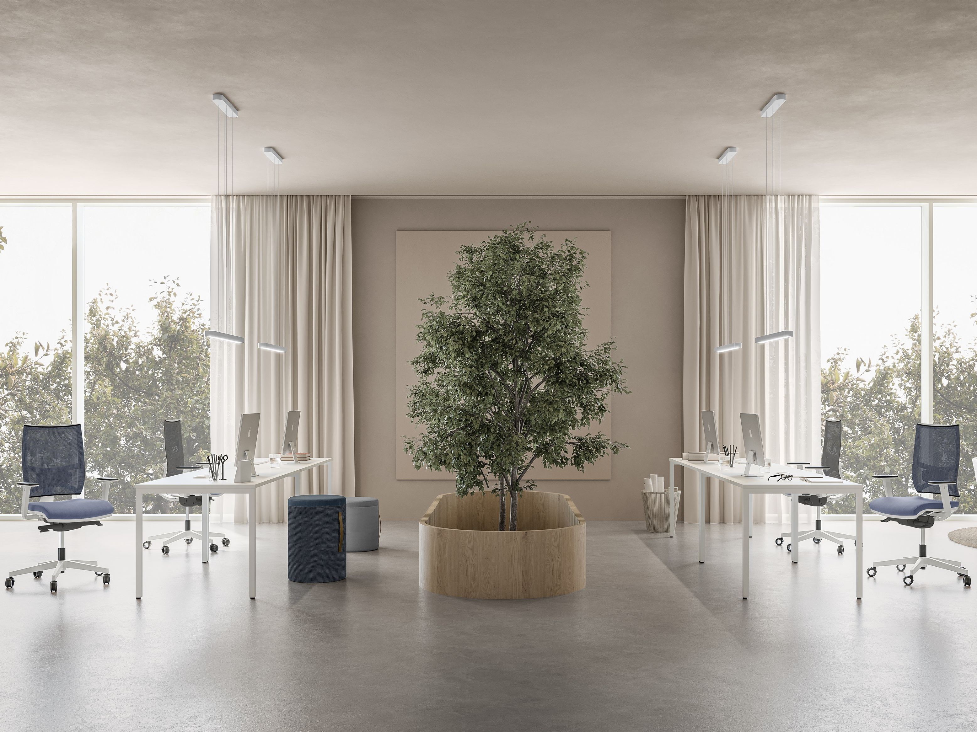 TEAM STRIKE Mesh office chair with 5-Spoke base with armrests By ...