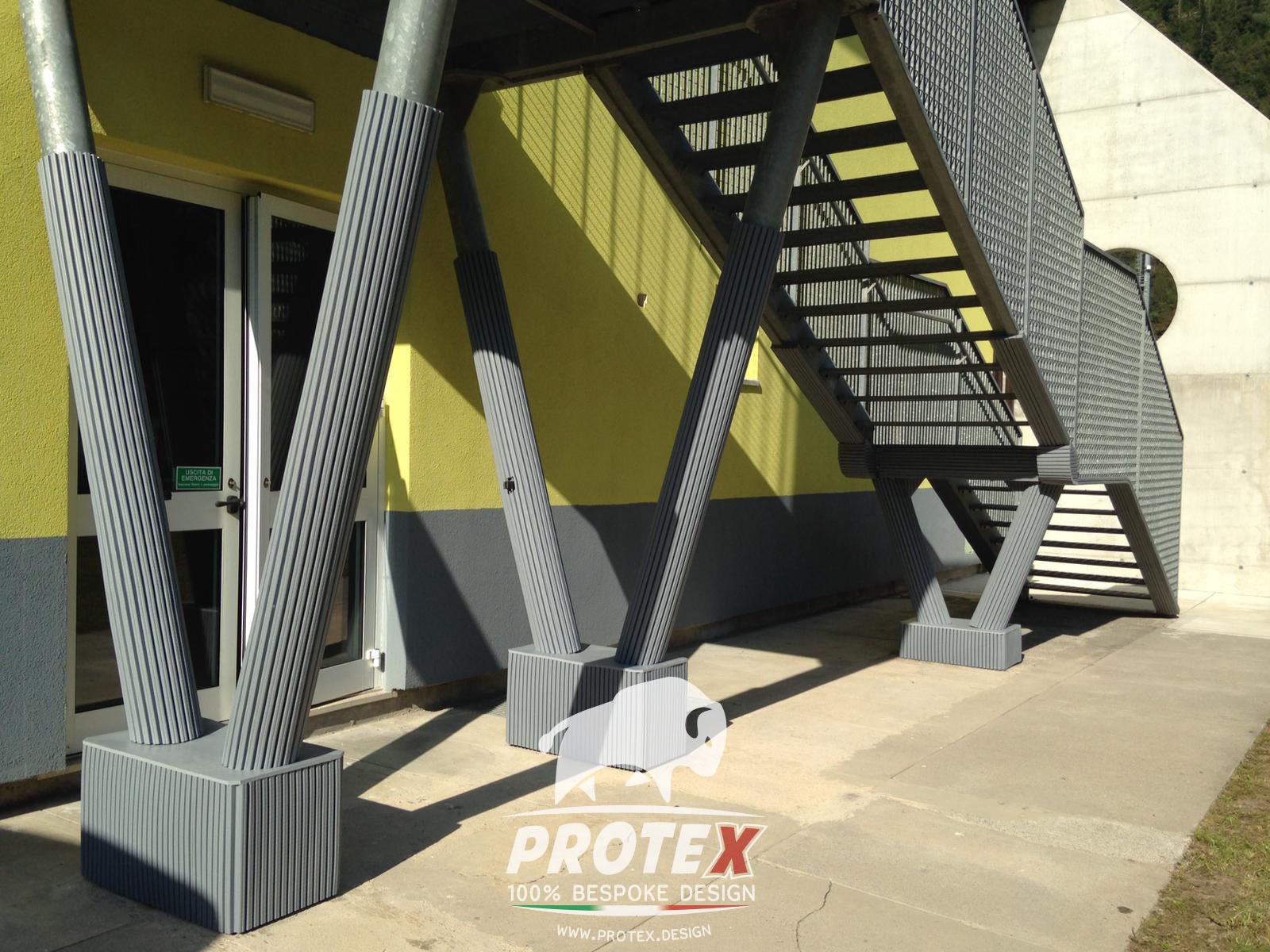 Fire escape stair bumpers Fireproof Ethylene-vinyl acetate Impact ...