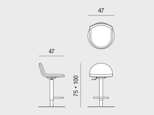 TED UP 凳子 By Viganò | design Basaglia Rota Nodari