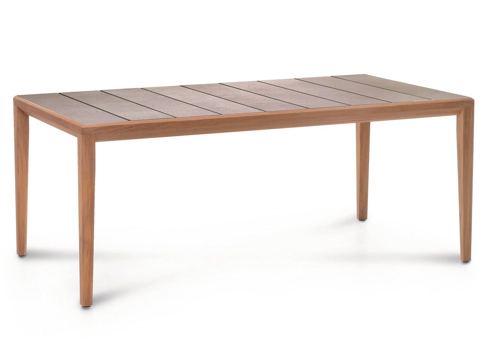 TEKA Rectangular porcelain stoneware garden table By RODA | design Gordon Guillaumier