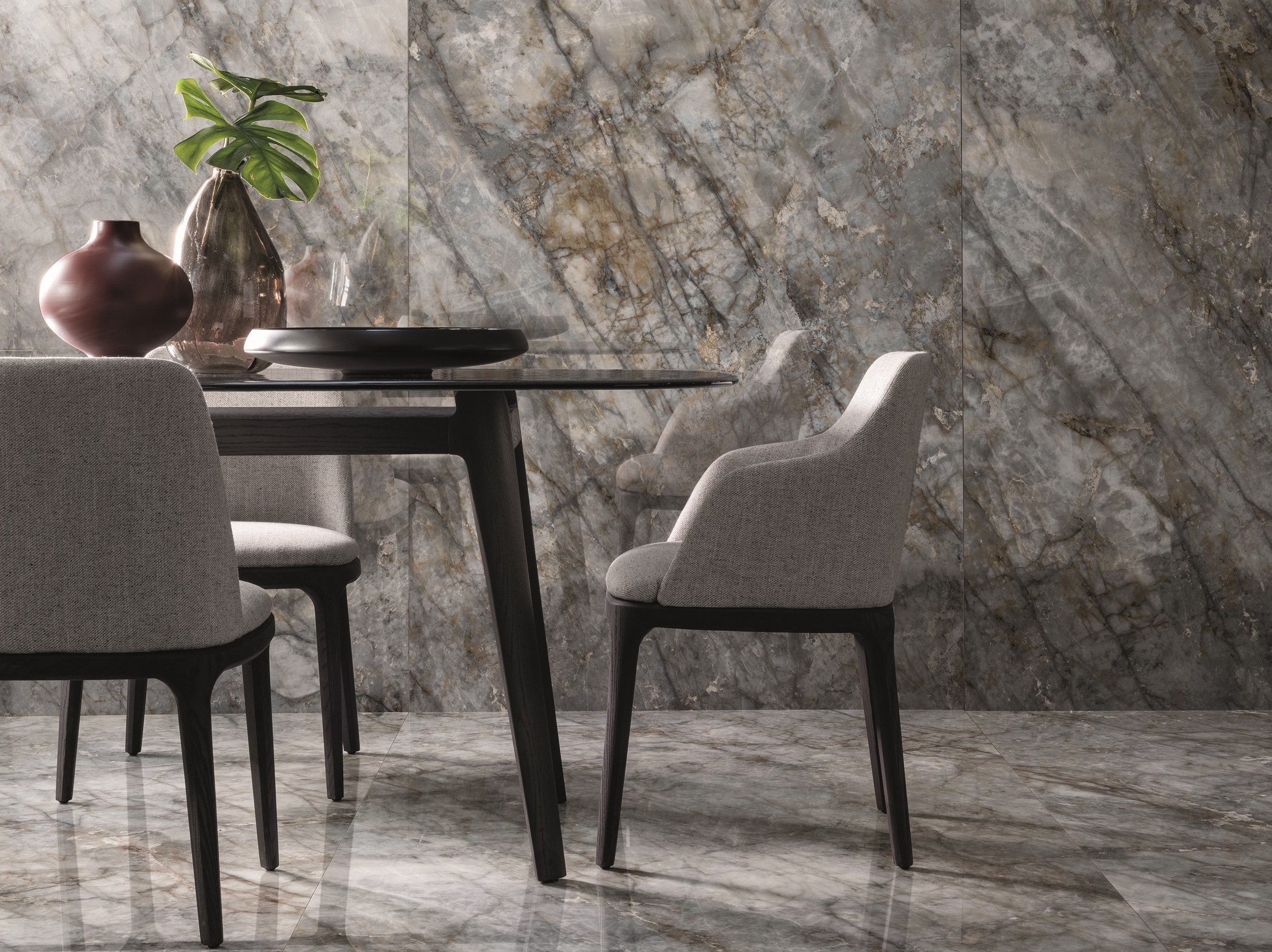 Porcelain stoneware wall/floor tiles with marble effect TELE DI MARMO ...