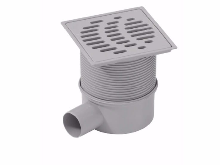 SIPHON DE SOL TÉLESCOPIQUE ORIENTABLE Regard et grille pour ...