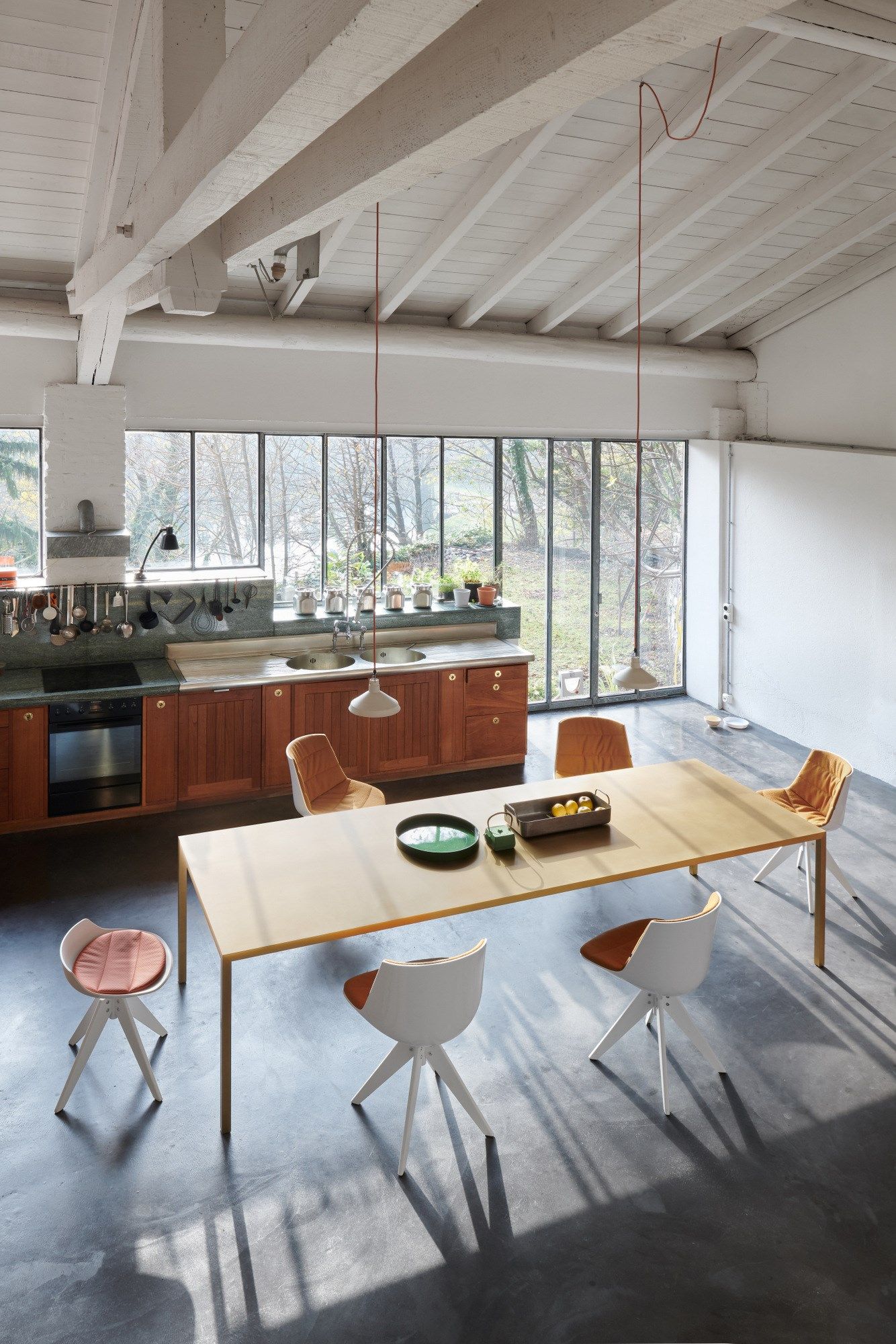 TENSE MATERIAL | Brass table By MDF Italia design Piergiorgio Cazzaniga ...