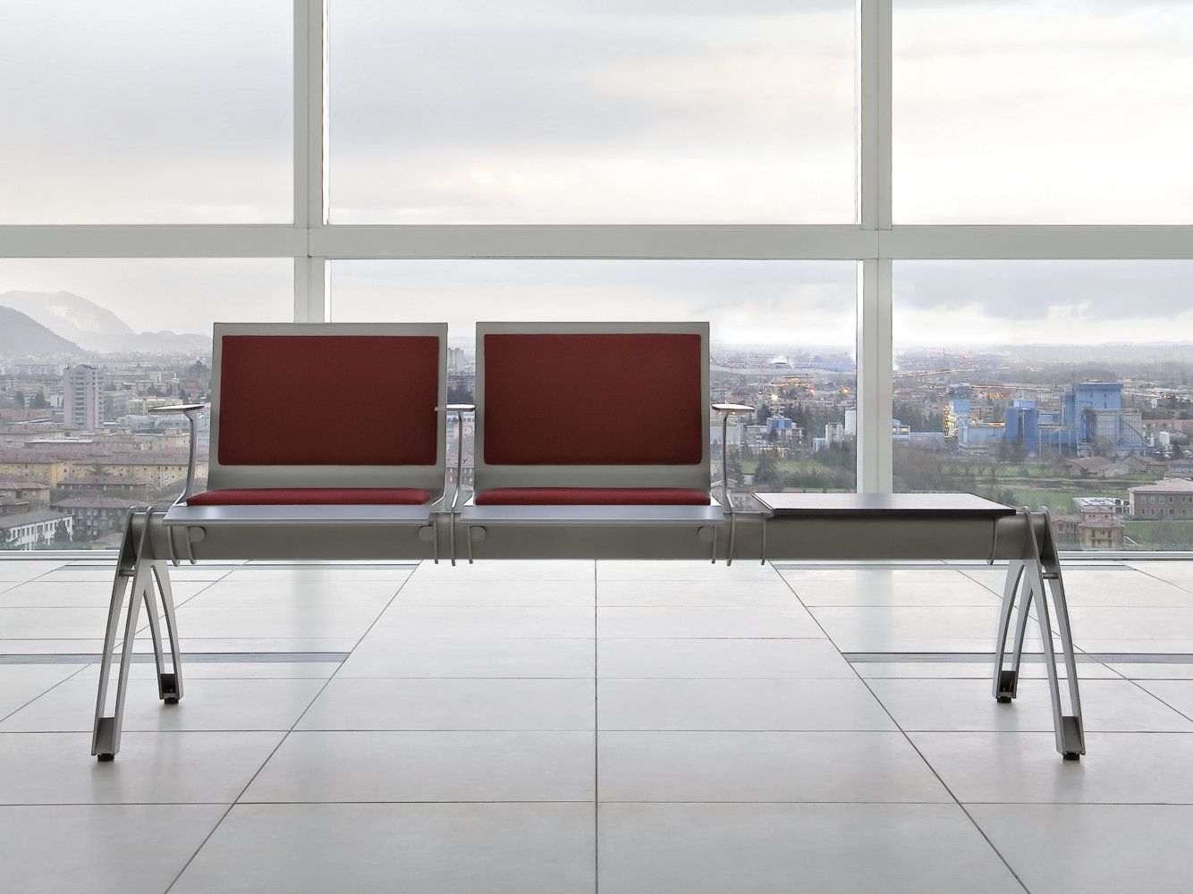 TERMINAL | Steel beam seating By ALMA DESIGN design Nicola Cacco