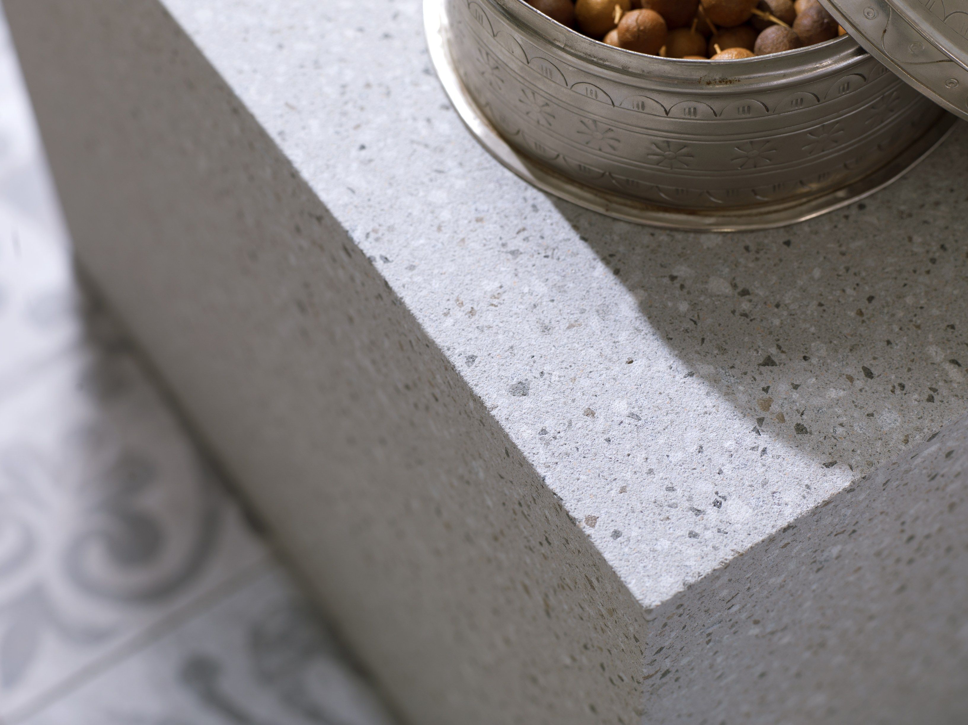 Antibacterial fireproof Krion® wall tiles TERRAZZO By Systempool