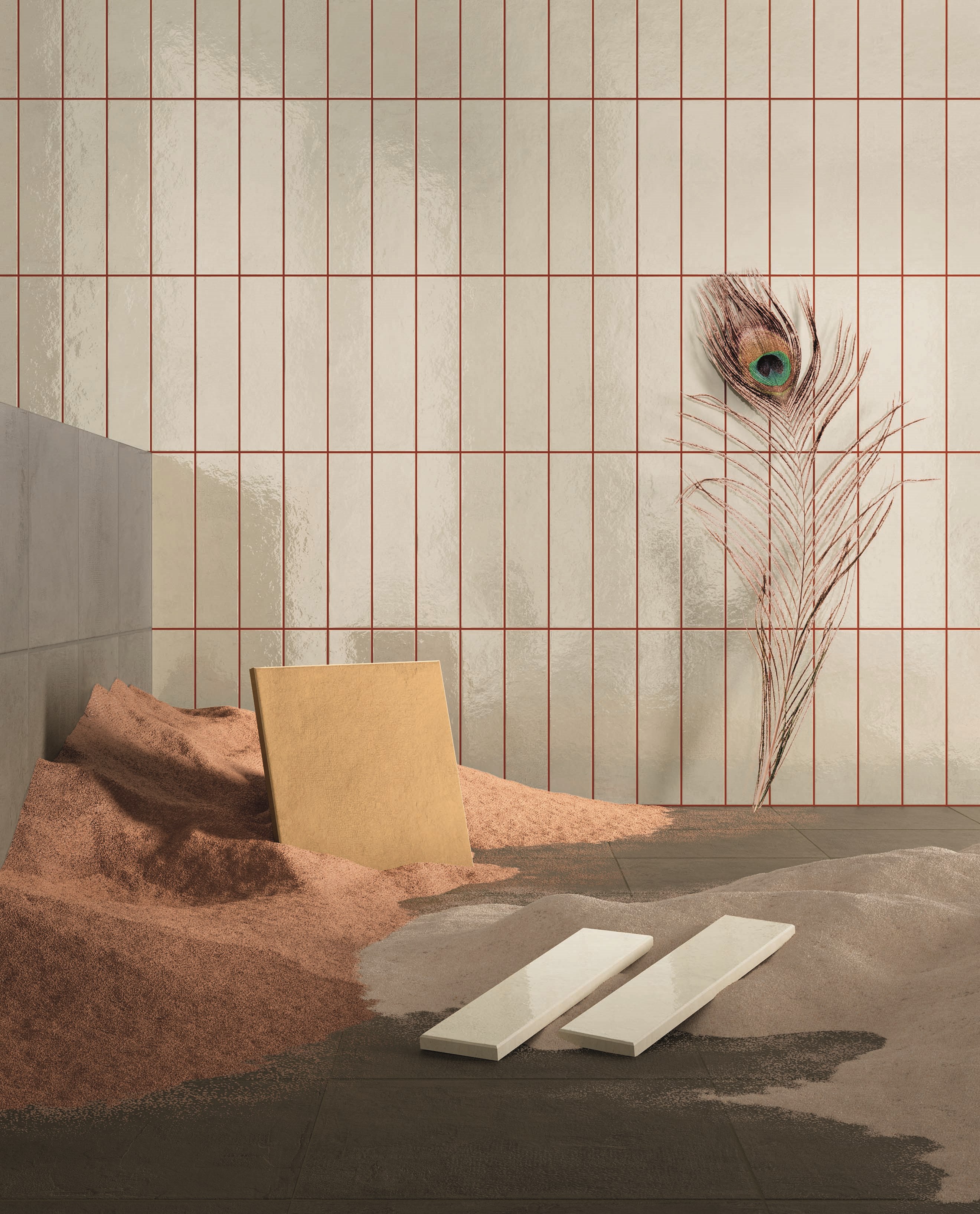 Glazed porcelain stoneware wall/floor tiles TERRE GARZATE By CERAMICA ...