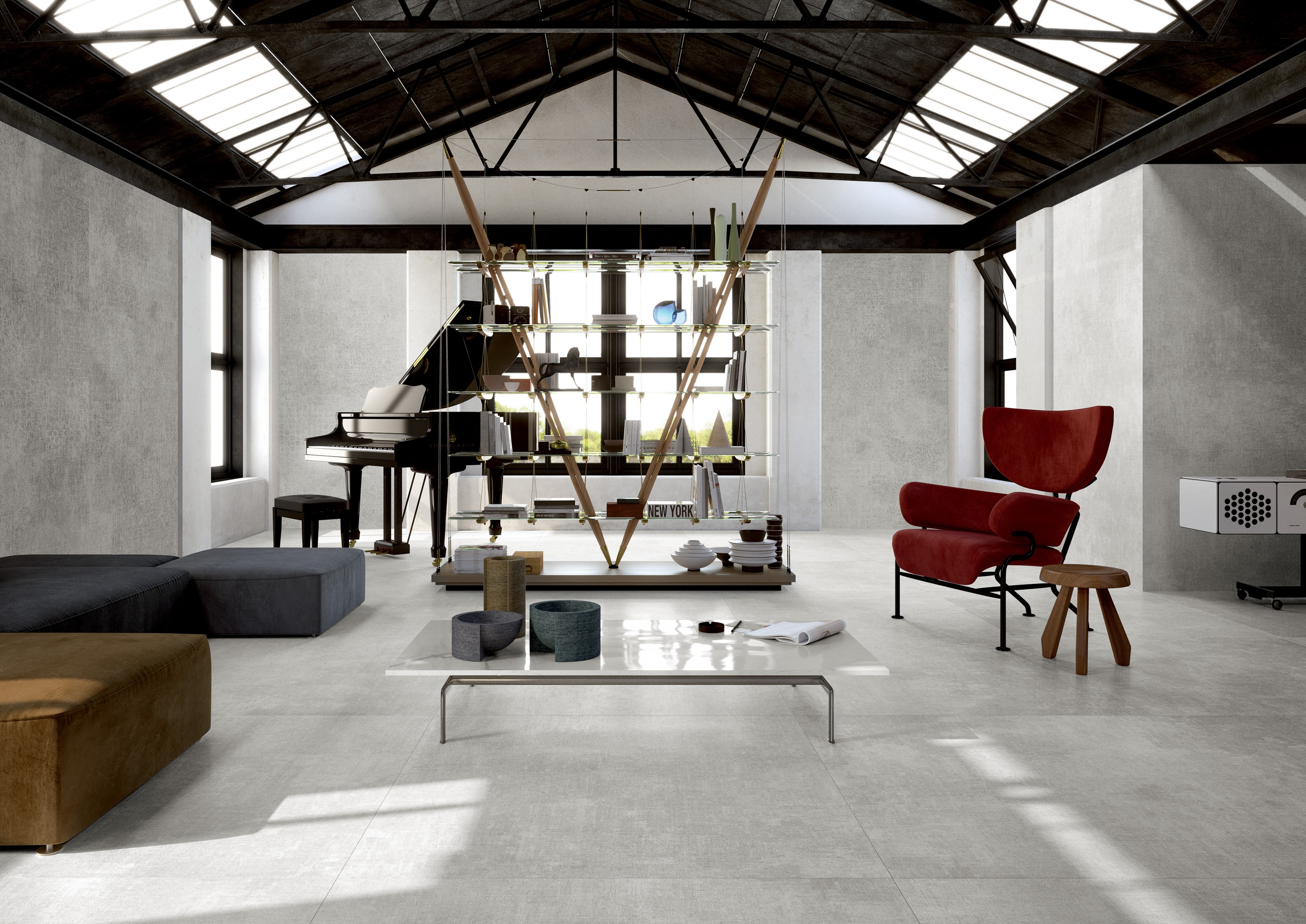Porcelain stoneware wall/floor tiles with textile effect TESORI By ...