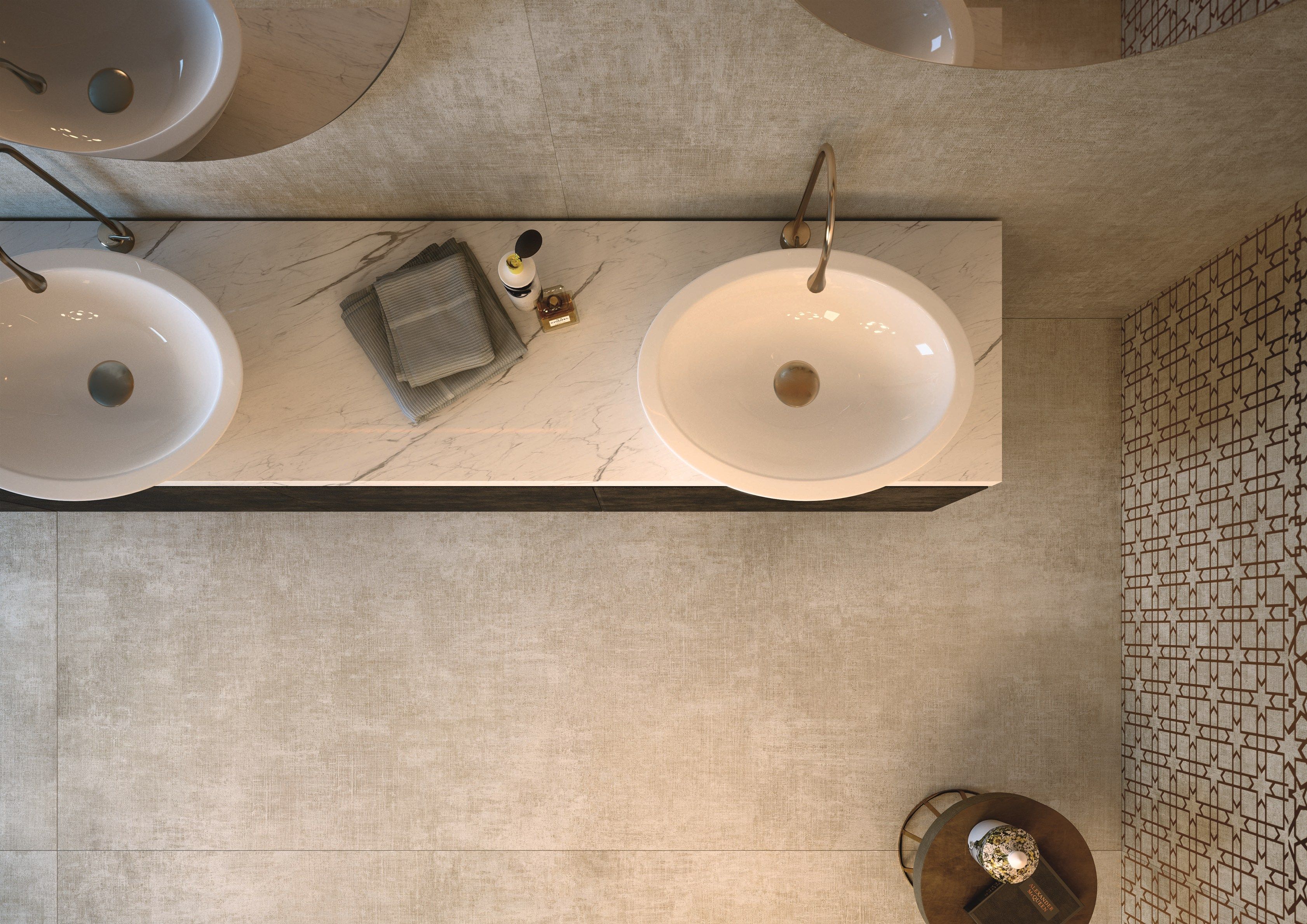 Porcelain stoneware wall/floor tiles with textile effect TESORI By ...