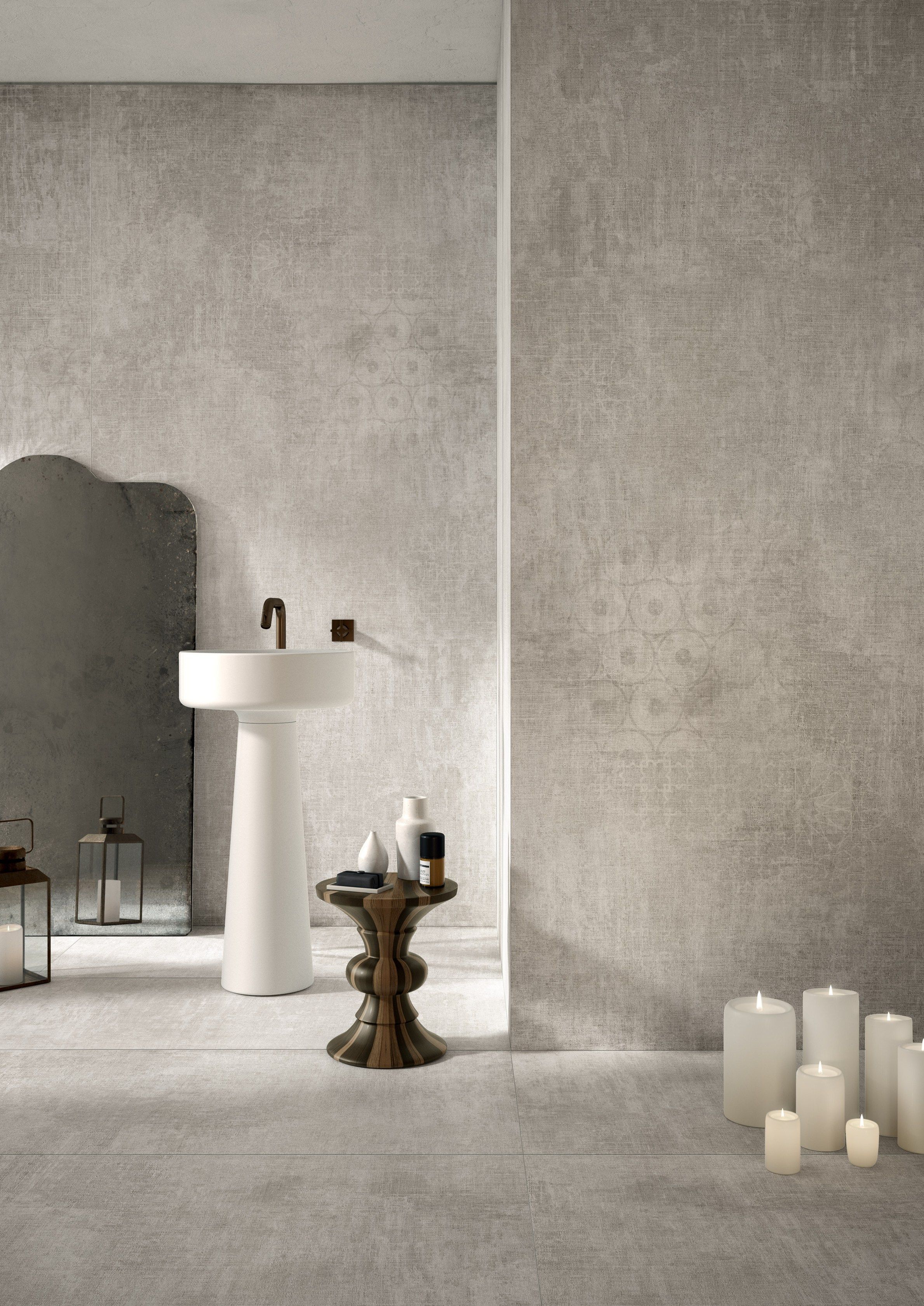 Porcelain stoneware wall/floor tiles with textile effect TESORI By ...