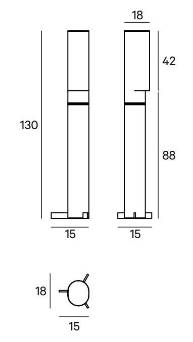 Rapolano travertine floor lamp with dimmer TEST-TWO Test Collection By ...