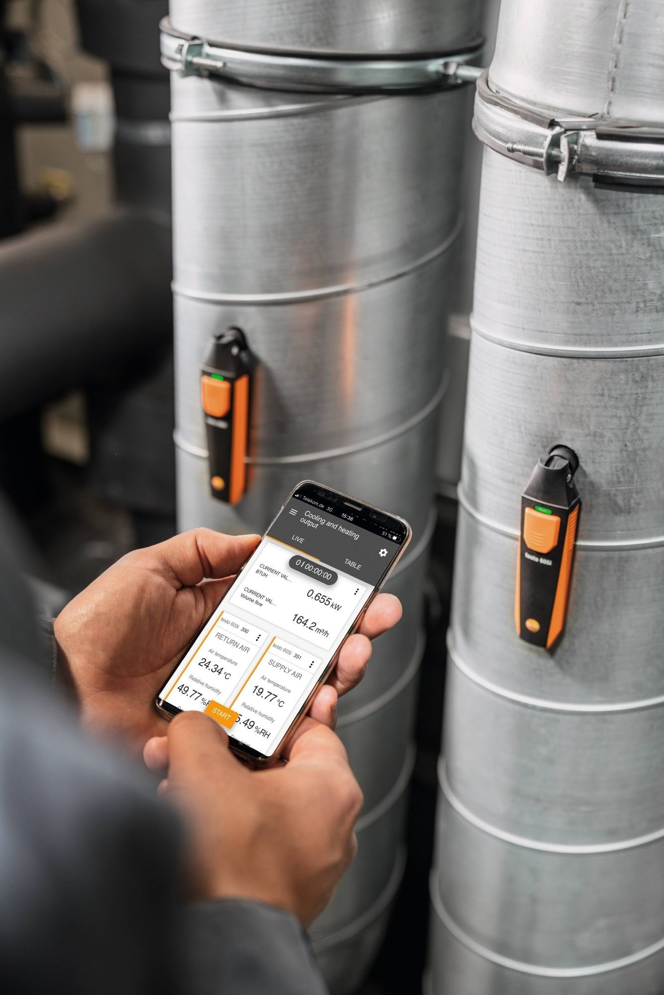 Kit di misurazione multiuso TESTO SMART PROBES KIT ULTIMATE HVAC/R ...