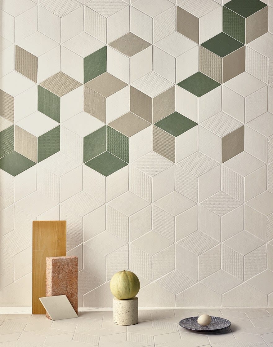 TEX CREAM Indoor porcelain stoneware wall/floor tiles By Mutina ...
