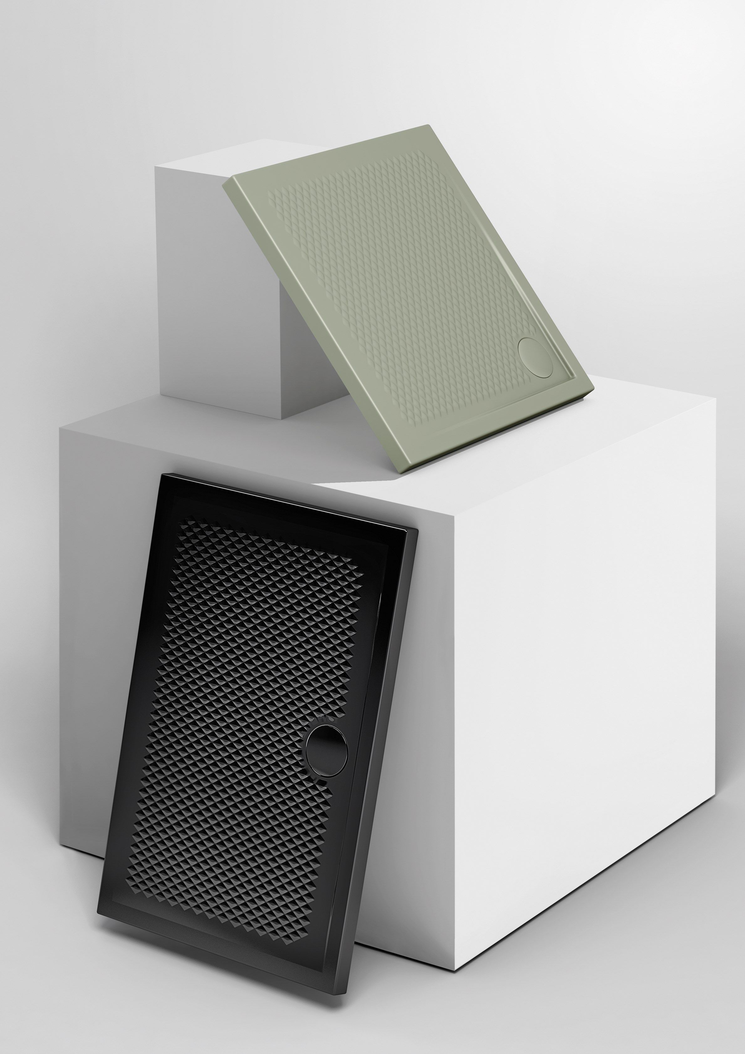 Rectangular shower tray TEXTURE By Artceram design Meneghello Paolelli ...