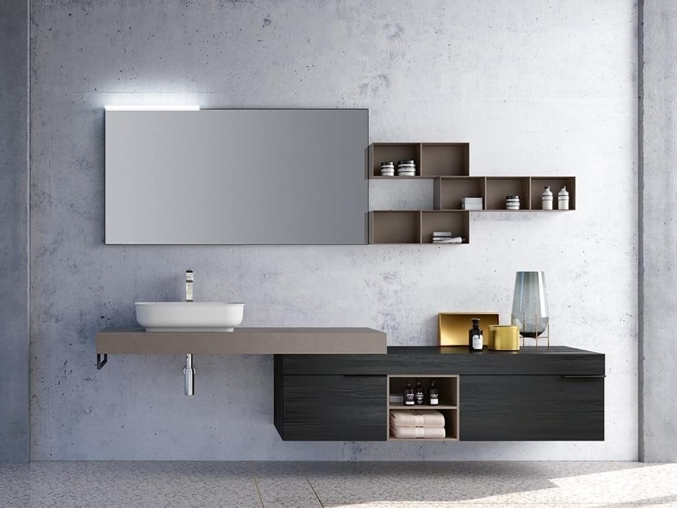 Countertop rectangular washbasin THAI 318 By RAB Arredobagno