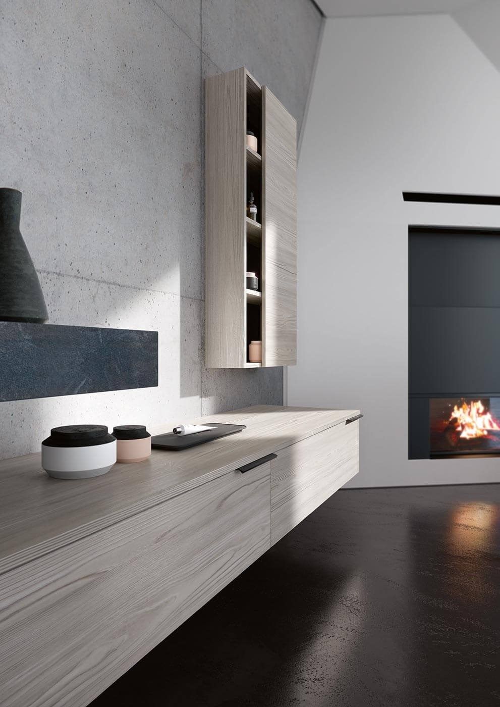 Suspended bathroom cabinet THAI 321 Thai Collection By RAB Arredobagno