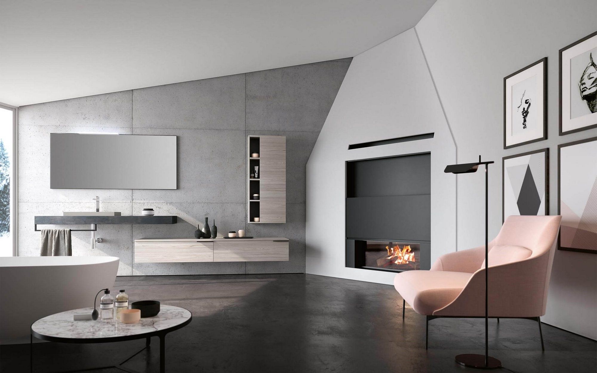 Suspended bathroom cabinet THAI 321 Thai Collection By RAB Arredobagno