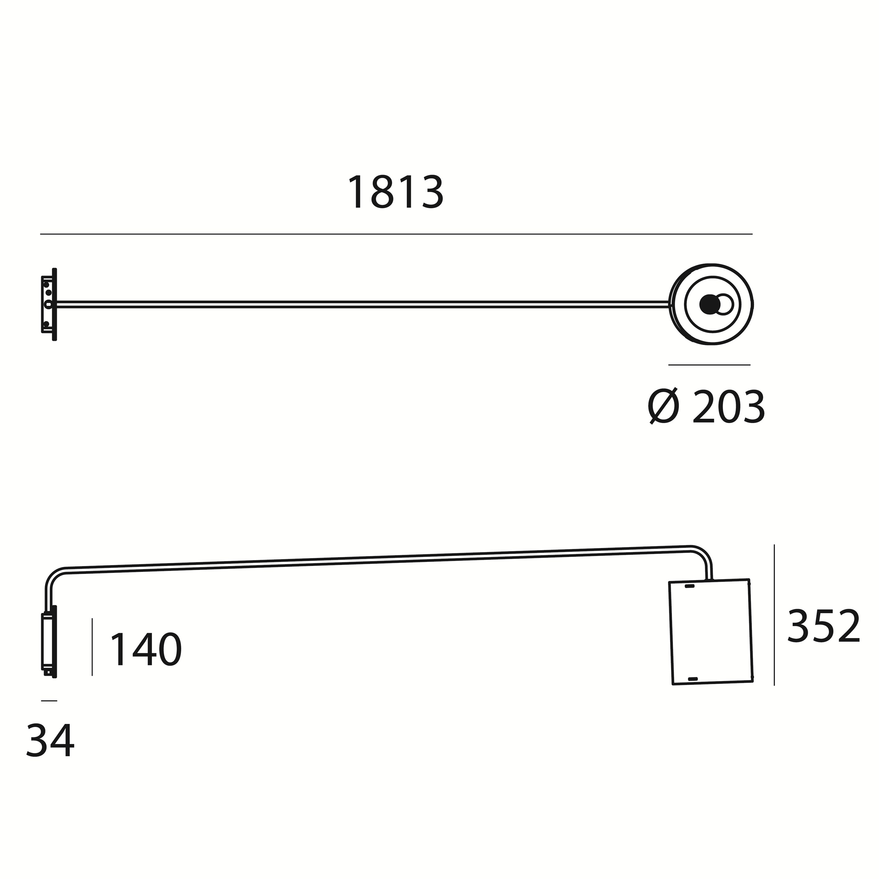 LED wall light THANK YOU_W2 Thank You Collection By Linea Light Group