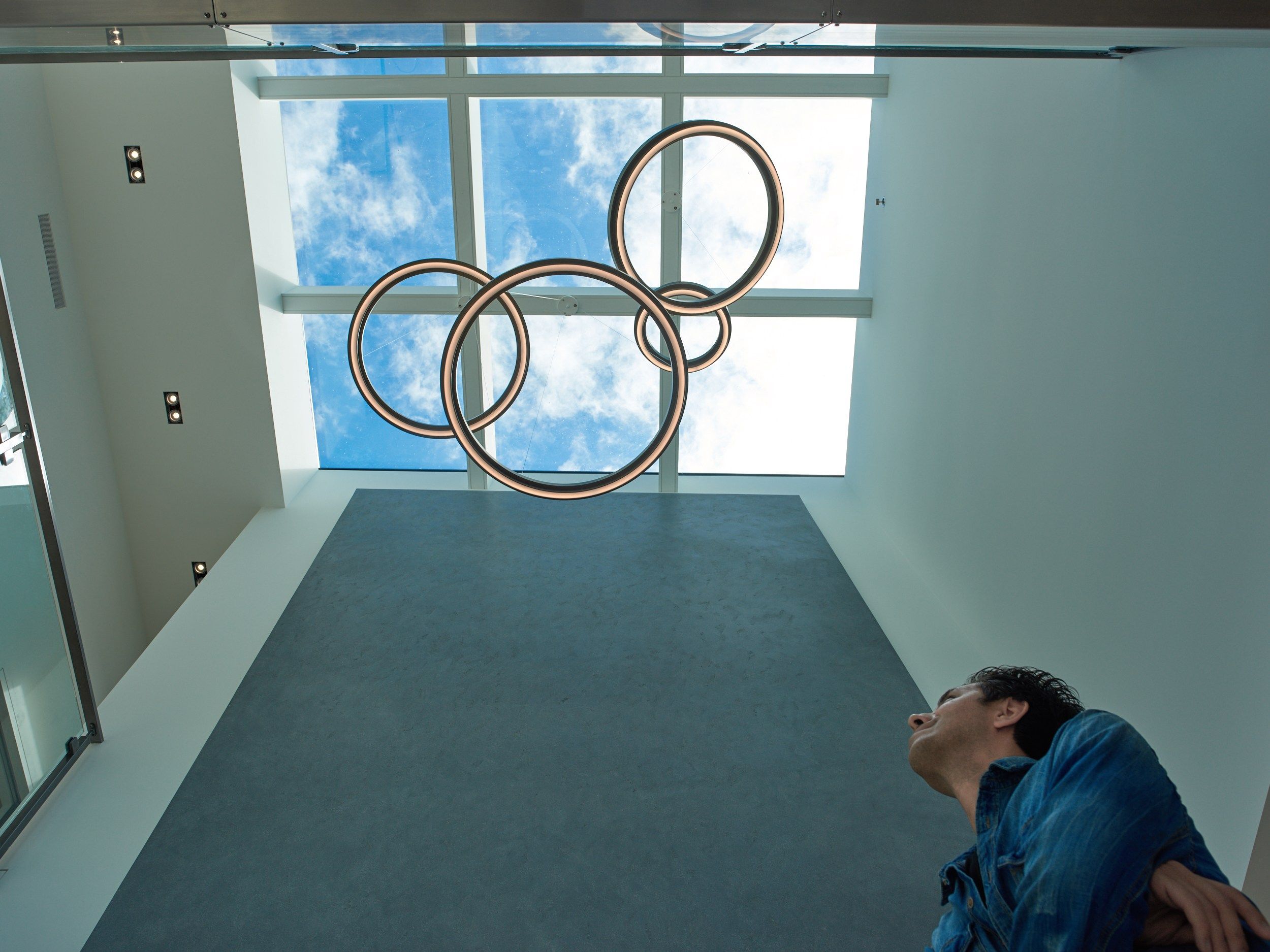 LED direct-indirect light aluminium pendant lamp THE CIRCULUS By Karice ...