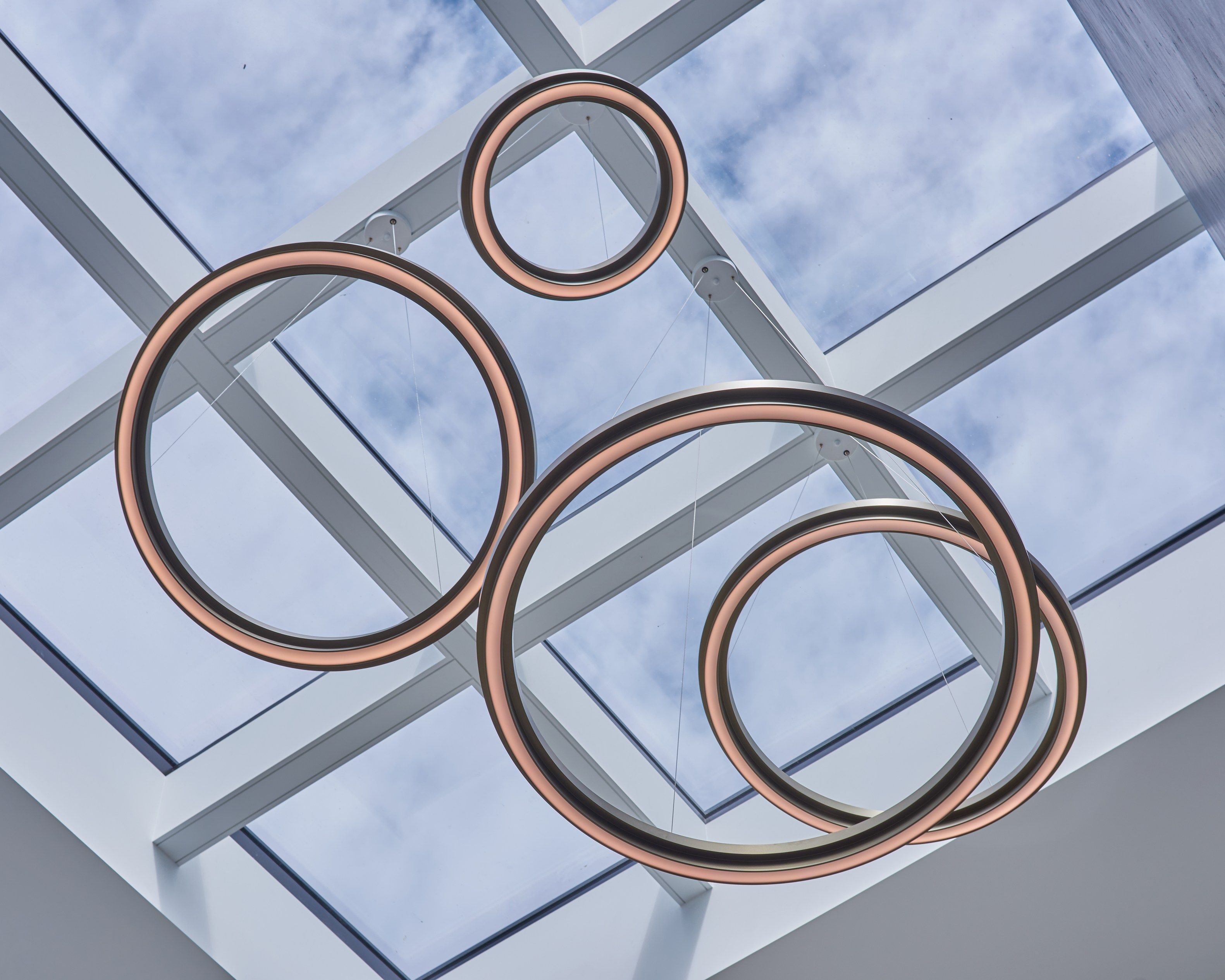 LED direct-indirect light aluminium pendant lamp THE CIRCULUS By Karice ...