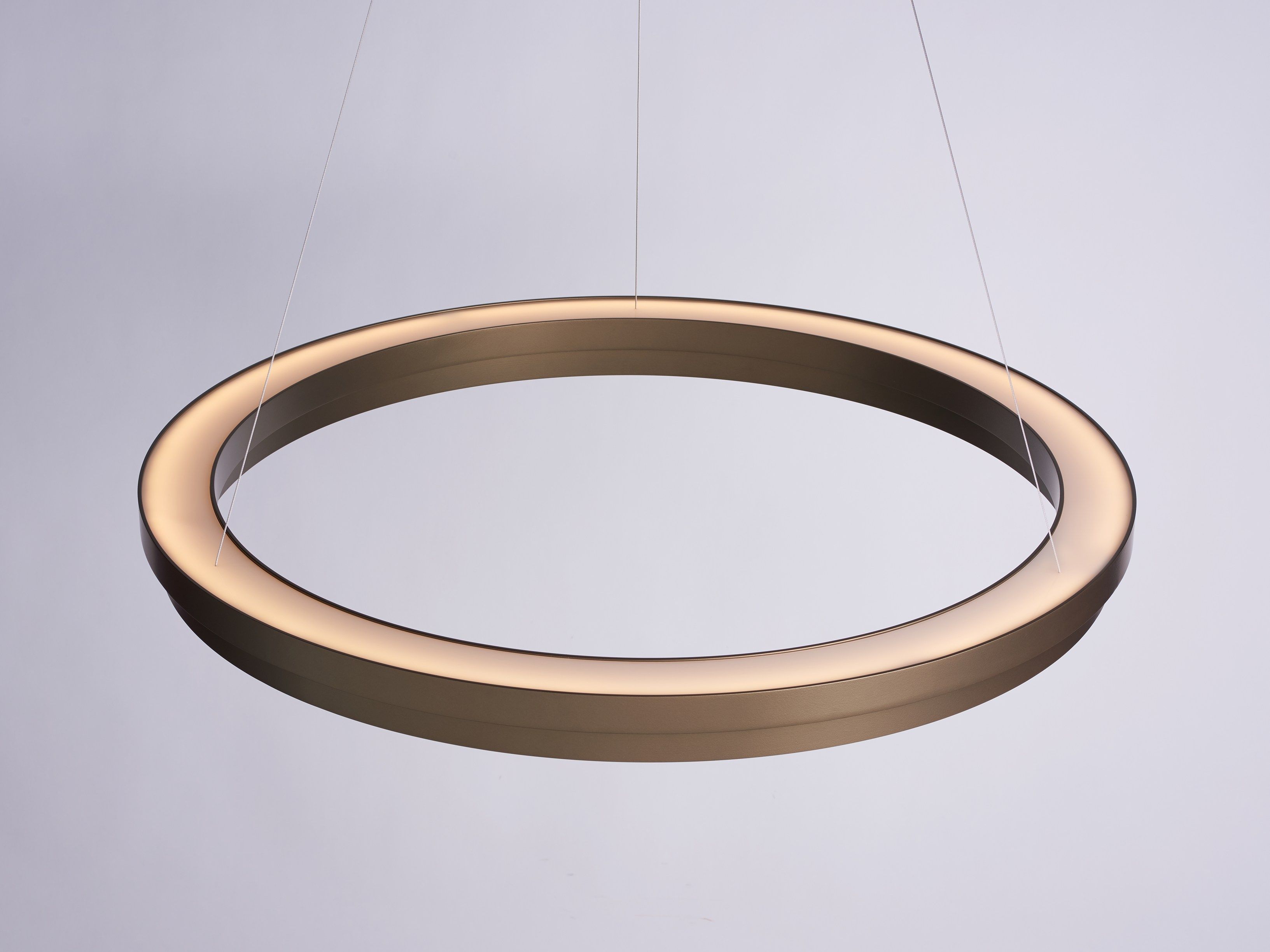 LED direct-indirect light aluminium pendant lamp THE CIRCULUS By Karice ...