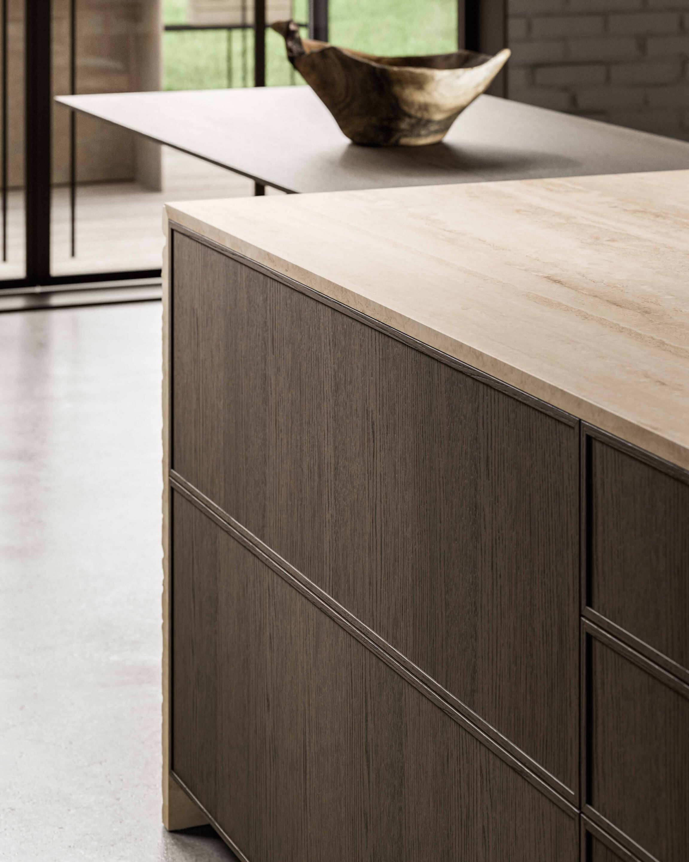 VITAE Cucina su misura con isola e vineria By THE CUT | design ...