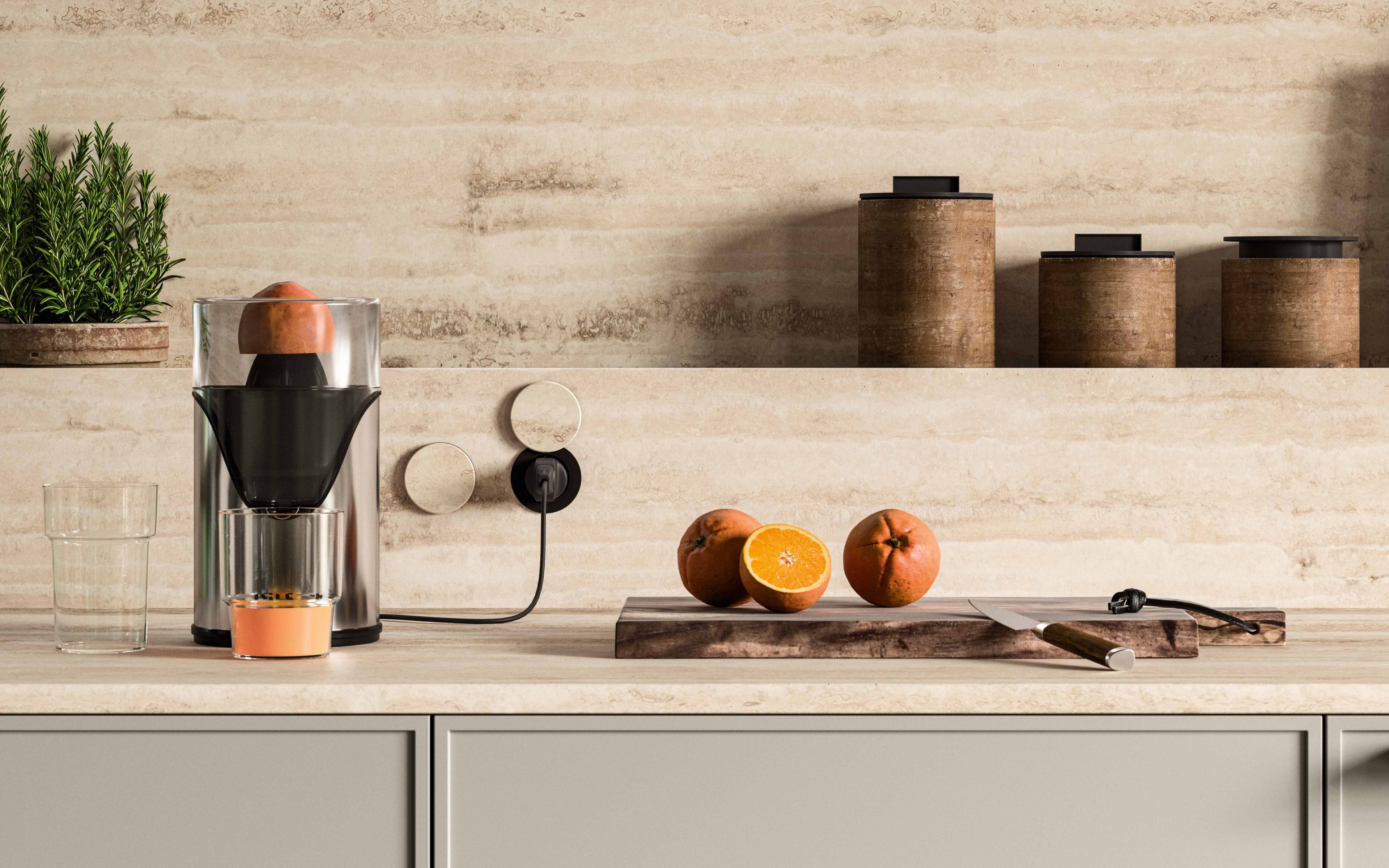 VITAE Custom kitchen with island and wine room By THE CUT | design ...