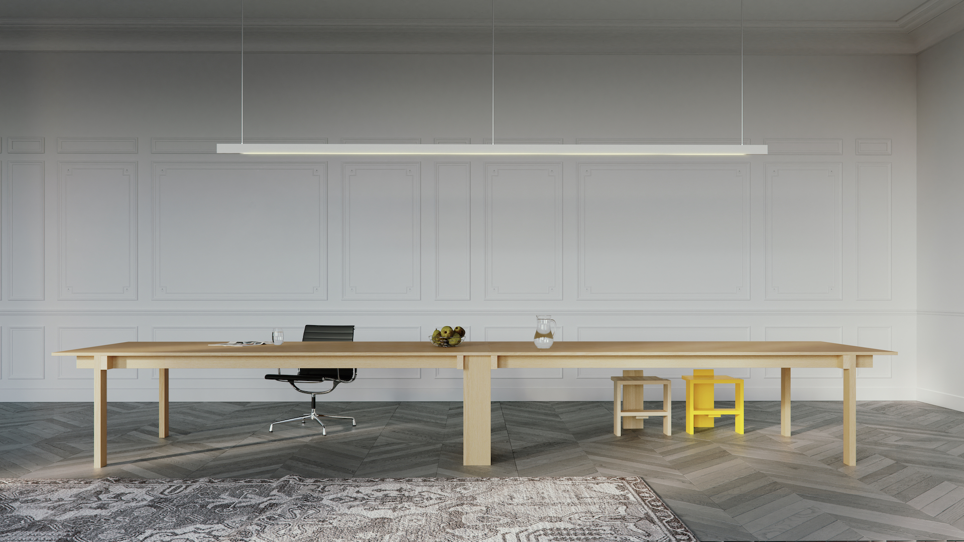 THE LONG RIB Meeting table By Moca