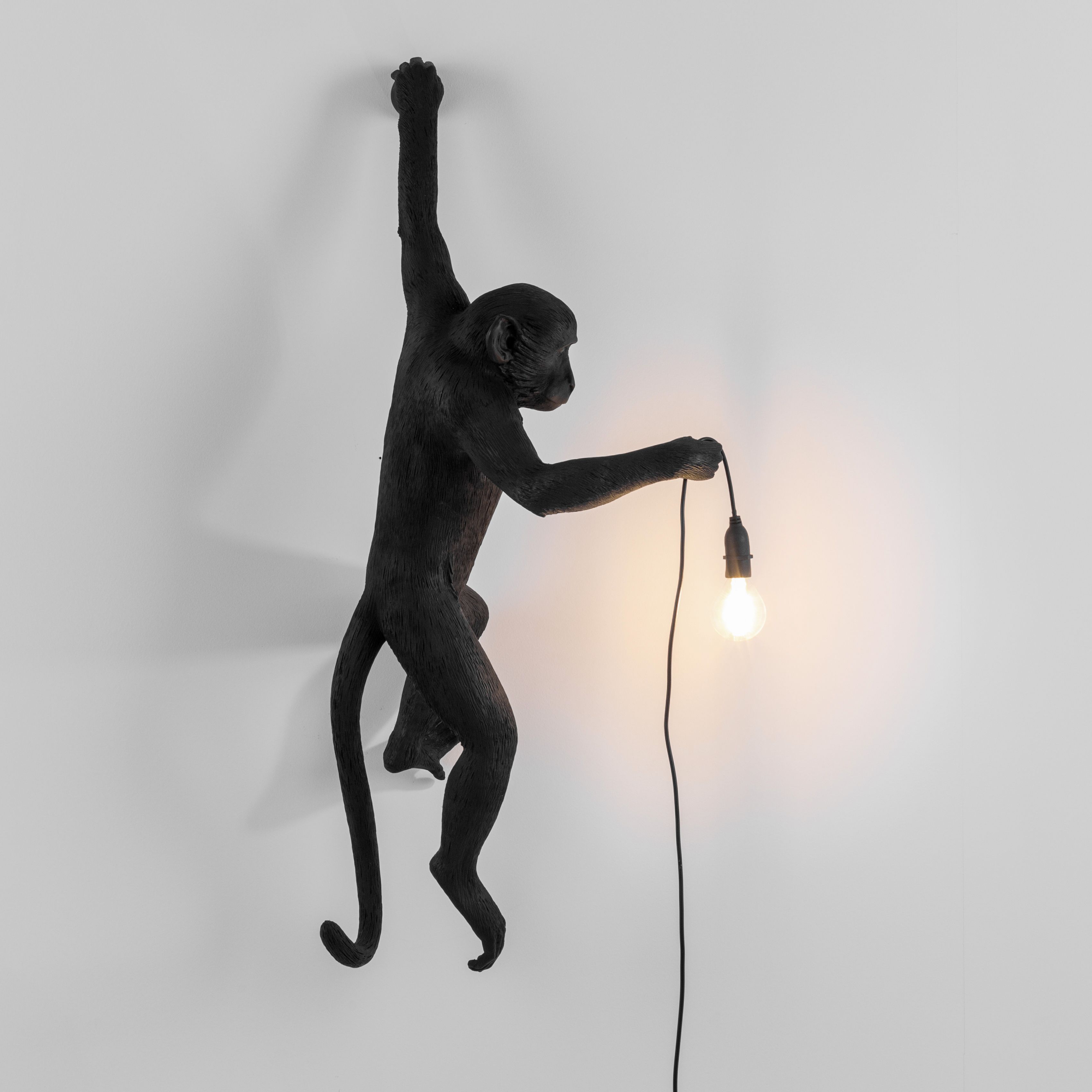 THE MONKEY LAMP BLACK HANGING Wall lamp By Seletti
