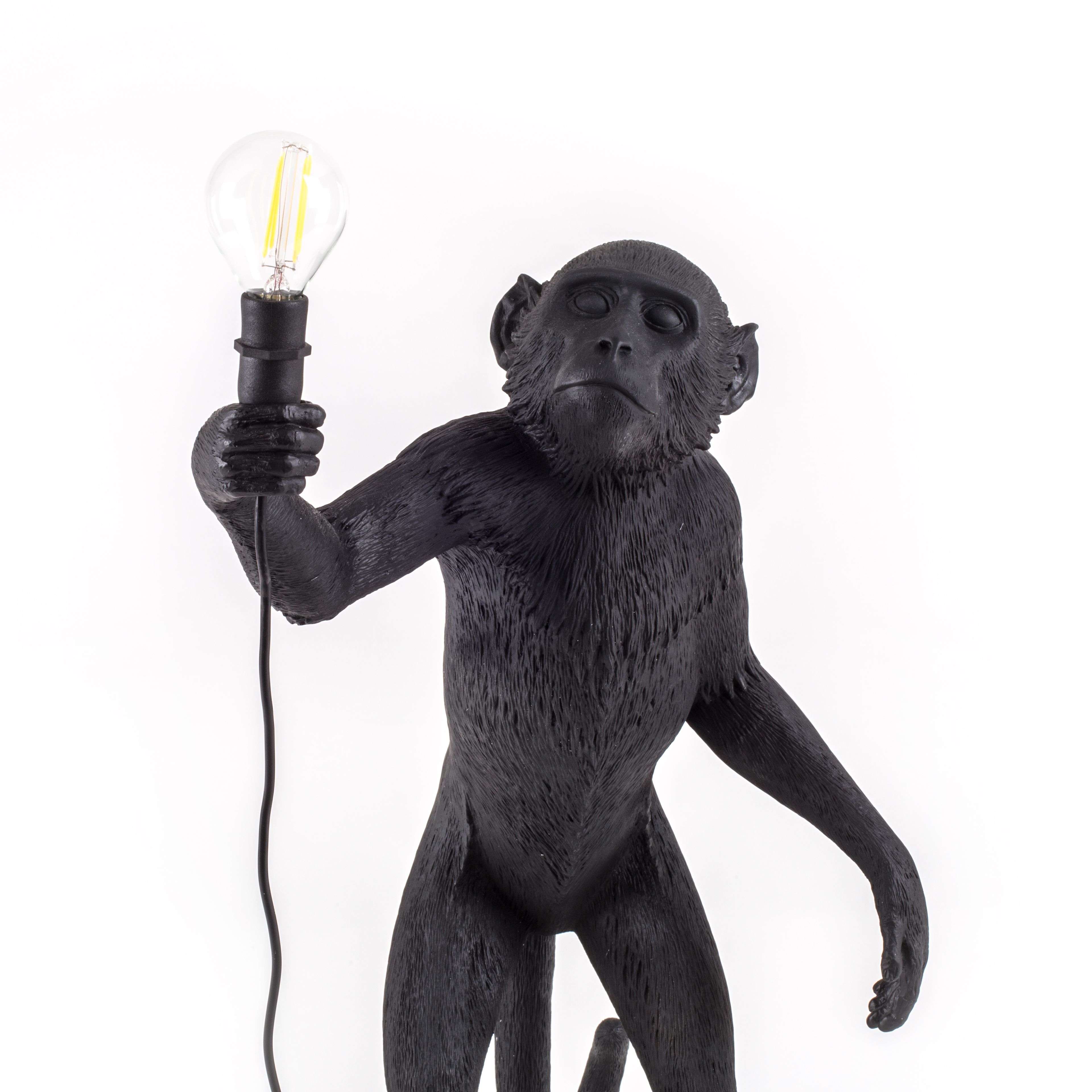 THE MONKEY LAMP BLACK STANDING Floor lamp By Seletti