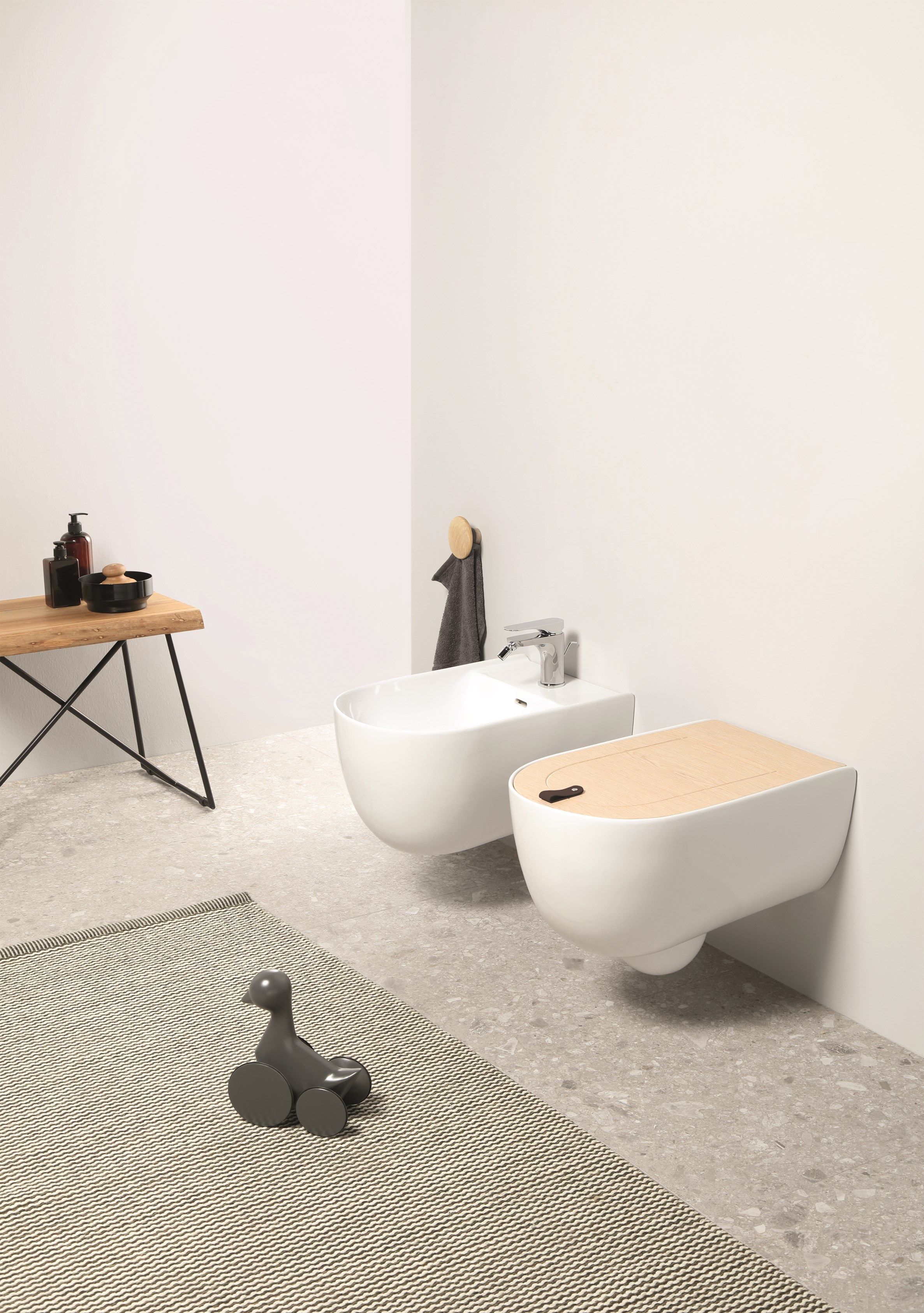 THE ONE Wall-hung ceramic toilet By Artceram | design Meneghello Paolelli