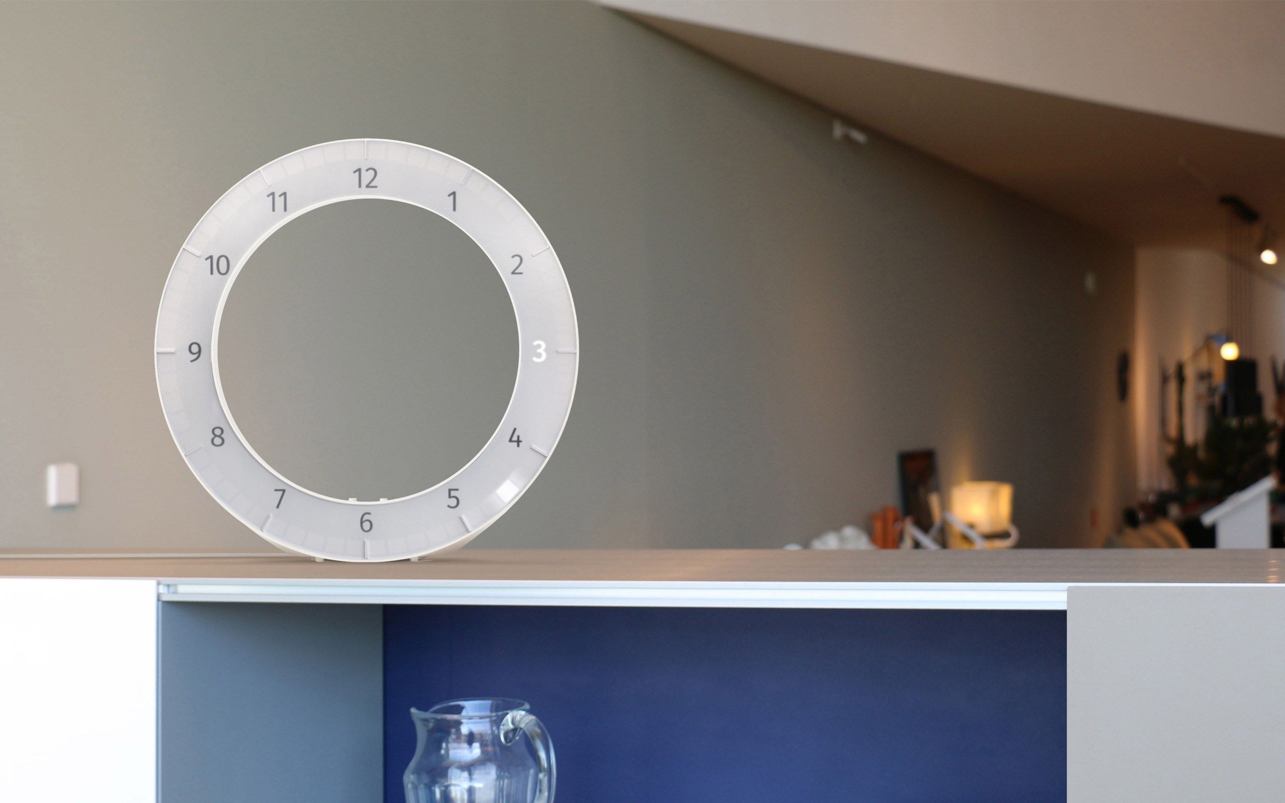Wall-mounted / table-top ABS clock THE ONLY CLOCK By KIBARDIN design ...