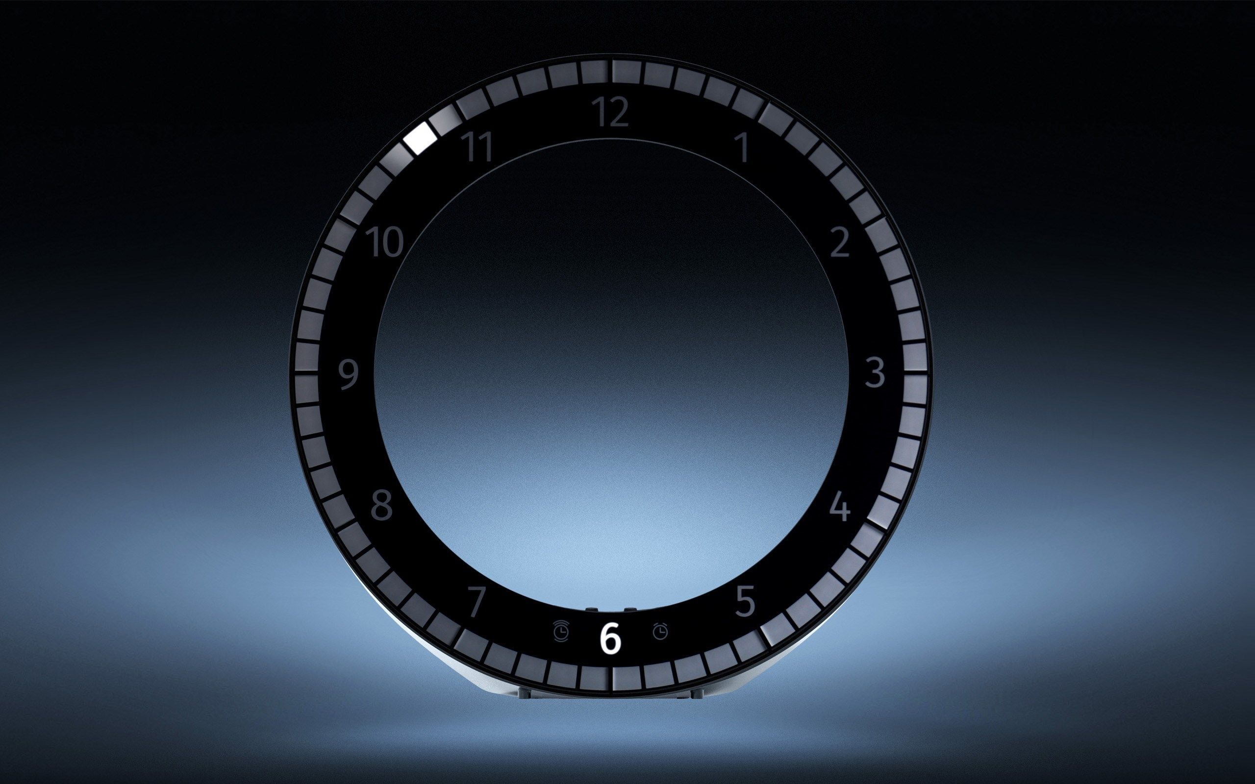 Wall-mounted / table-top ABS clock THE ONLY CLOCK By KIBARDIN design ...