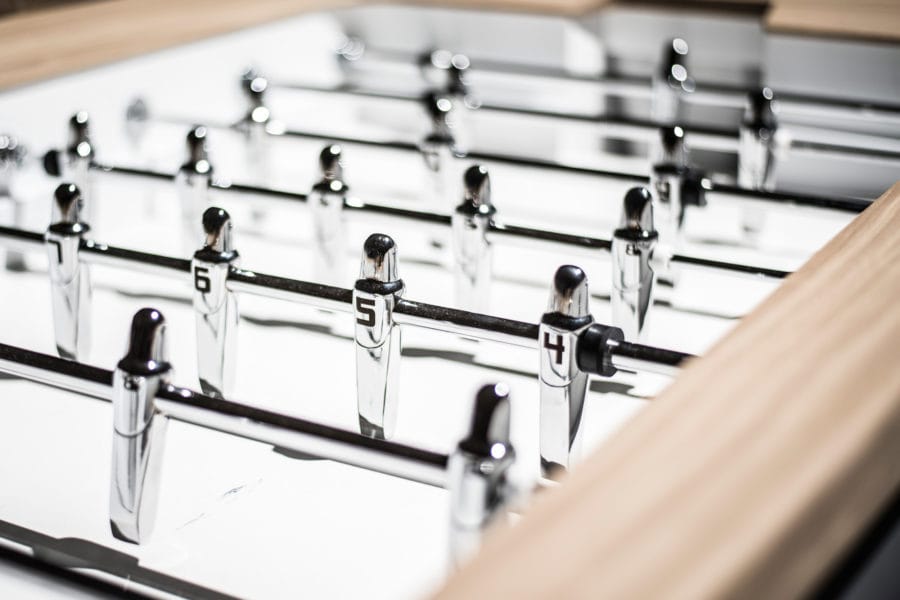 THE PURE Rectangular solid wood football table By Billards Toulet