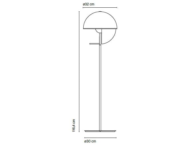 THEIA LED iron floor lamp By Marset | design Mathias Hahn