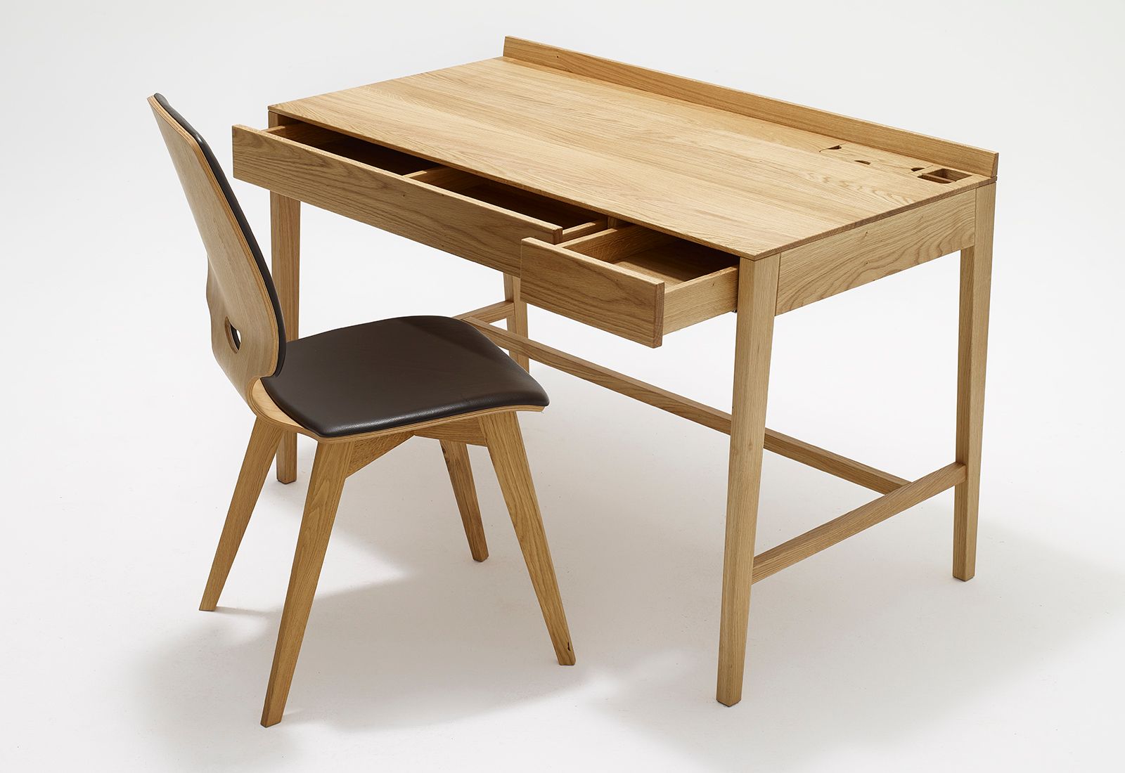 THEO DESK | Solid wood writing desk Rectangular solid wood writing desk ...