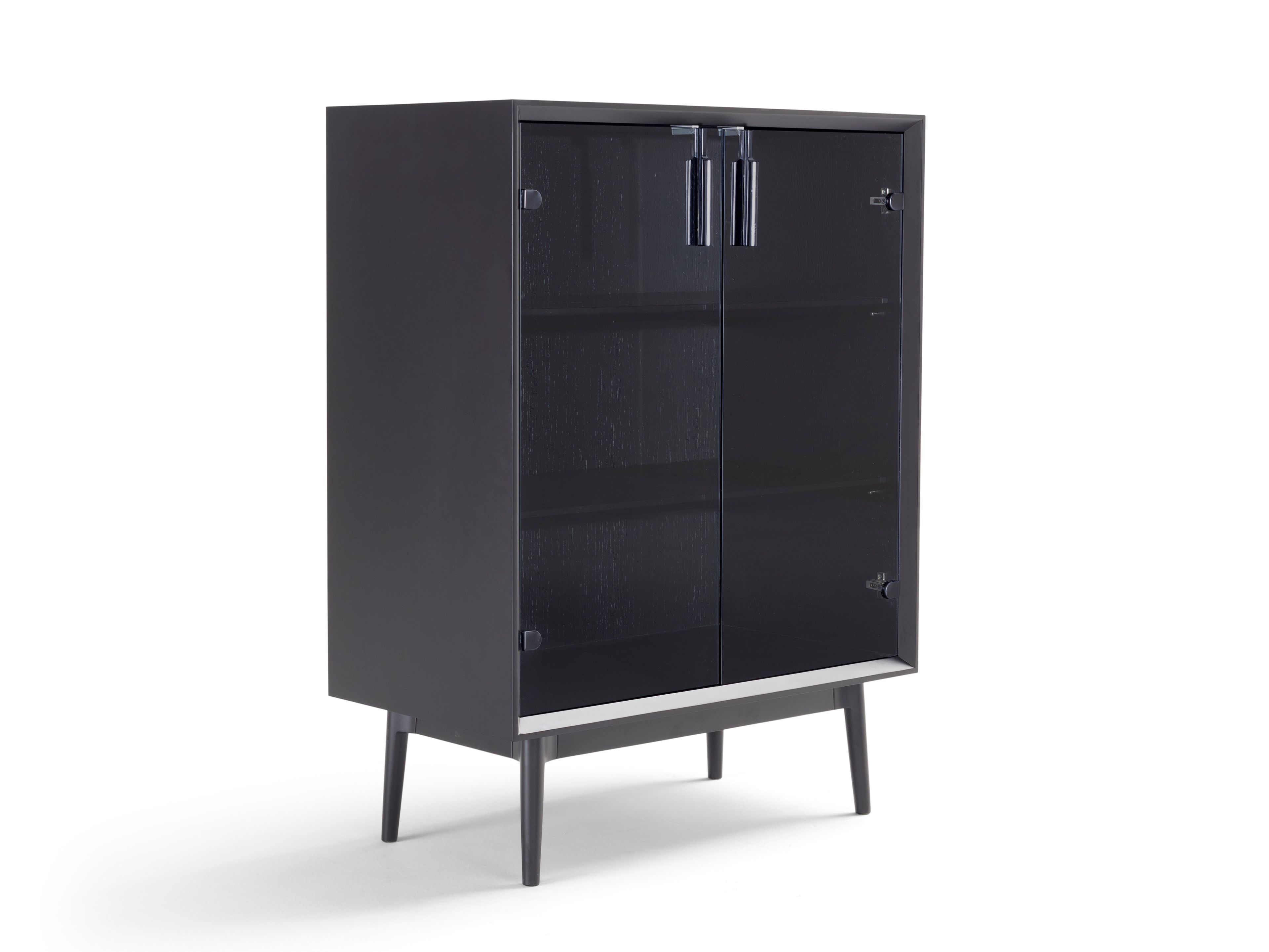 THEO | Wood and glass highboard By AMURA design Marconato & Zappa ...