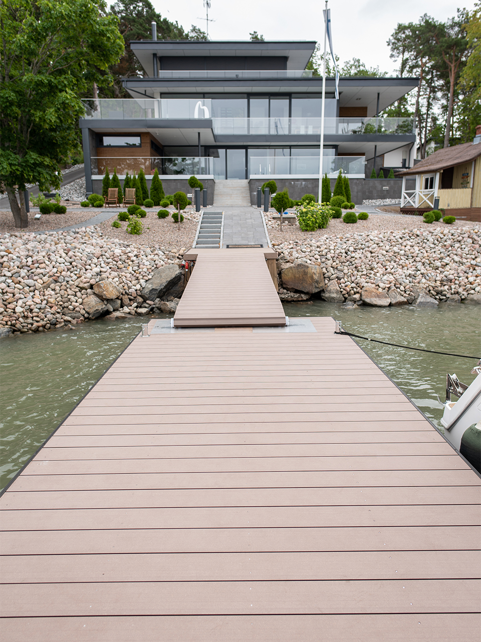 Wooden decking TECHWOOD THERMO D-212 By Corà