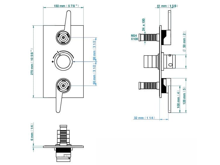 ZOOM.12 Shower tap By THG Paris