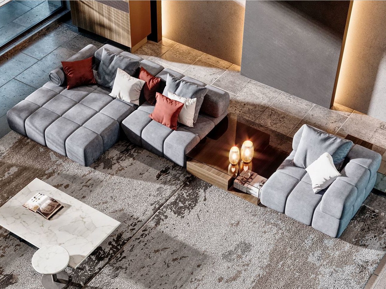 THOMAS | Sectional sofa By SM Living Couture