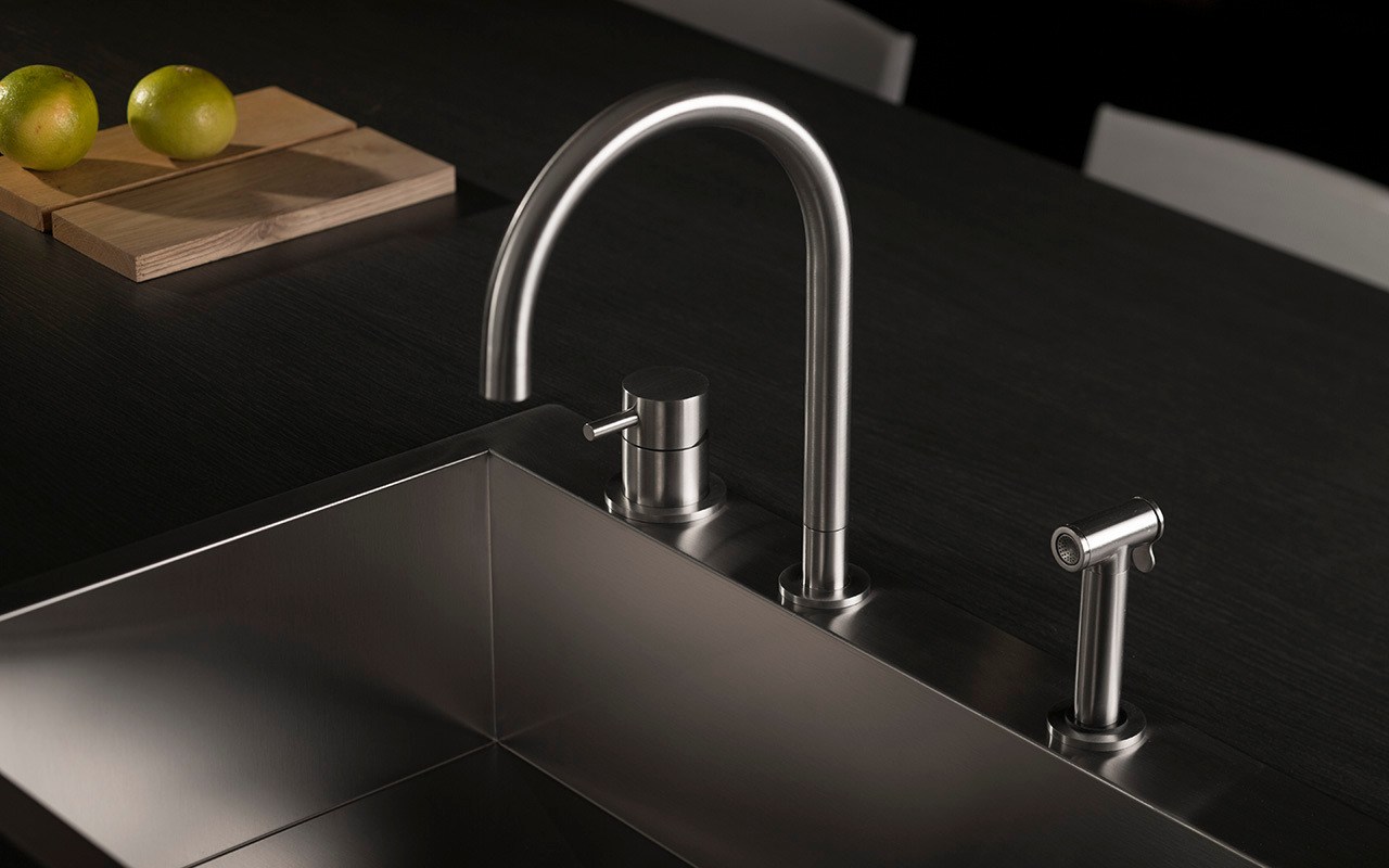 THREE | 3 hole kitchen mixer tap By MINA